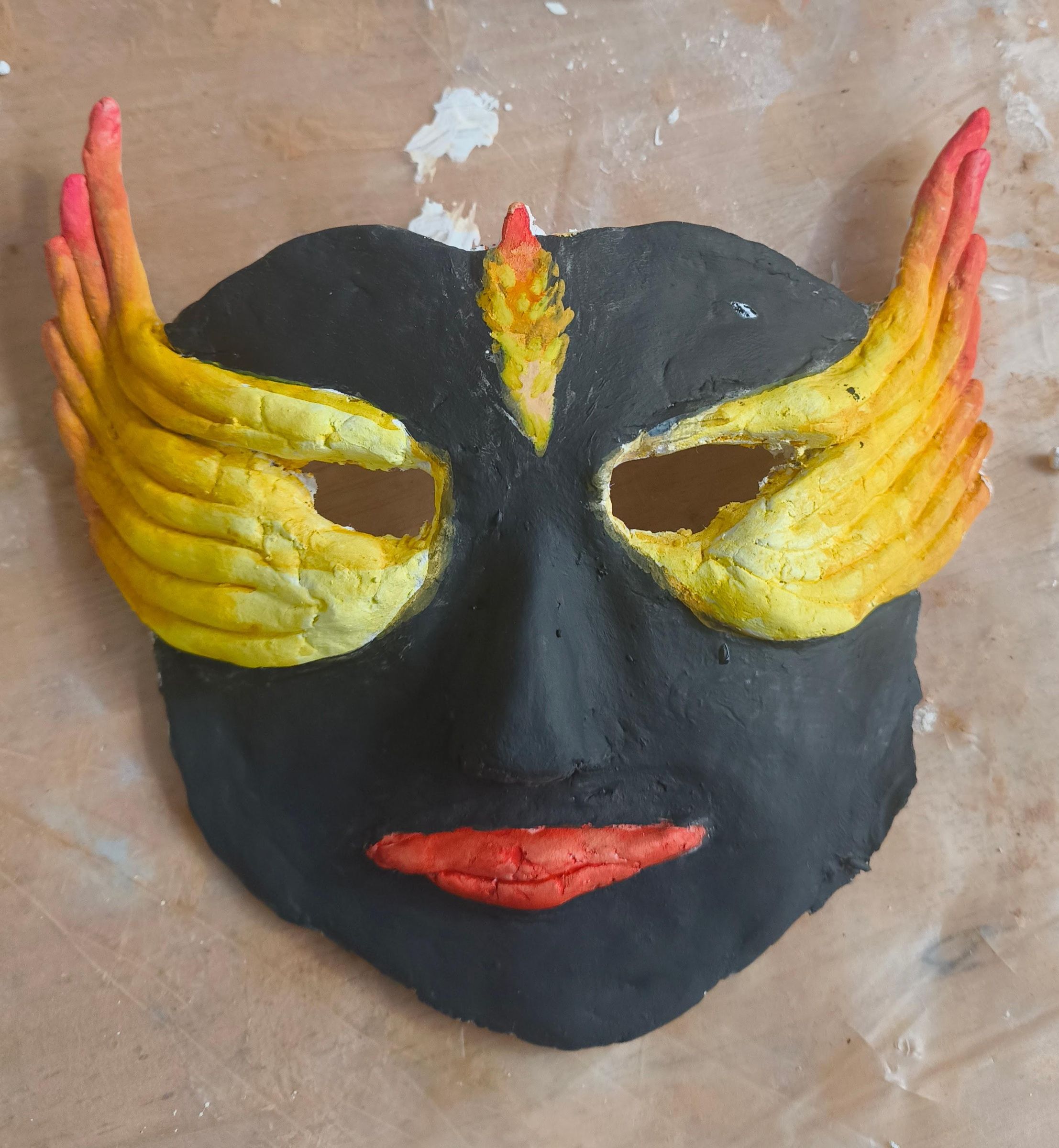Make Fire Themed Clay Mask : 6 Steps - Instructables