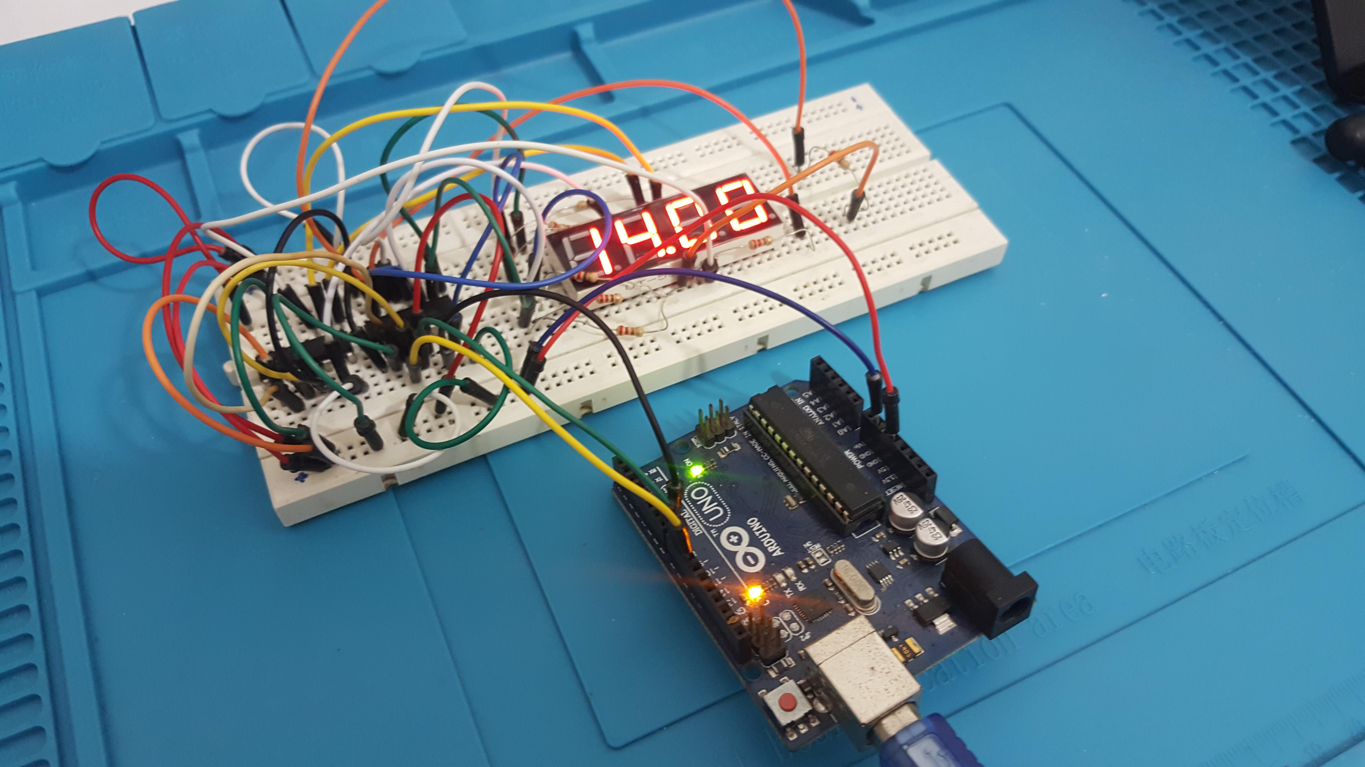 How to Drive 4-Digits Seven Segment With Arduino Using Just 3 Pins : 6 ...