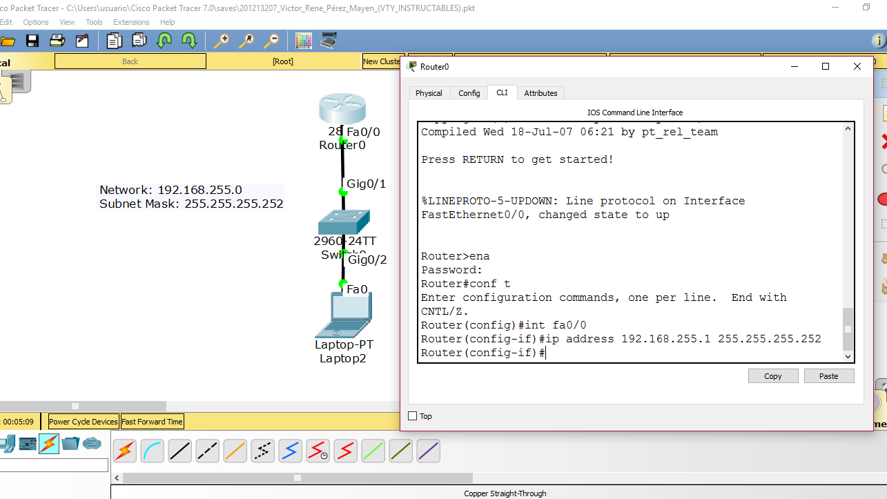 Configure Password for Devices in Cisco Packet Tracer : 8 Steps ...