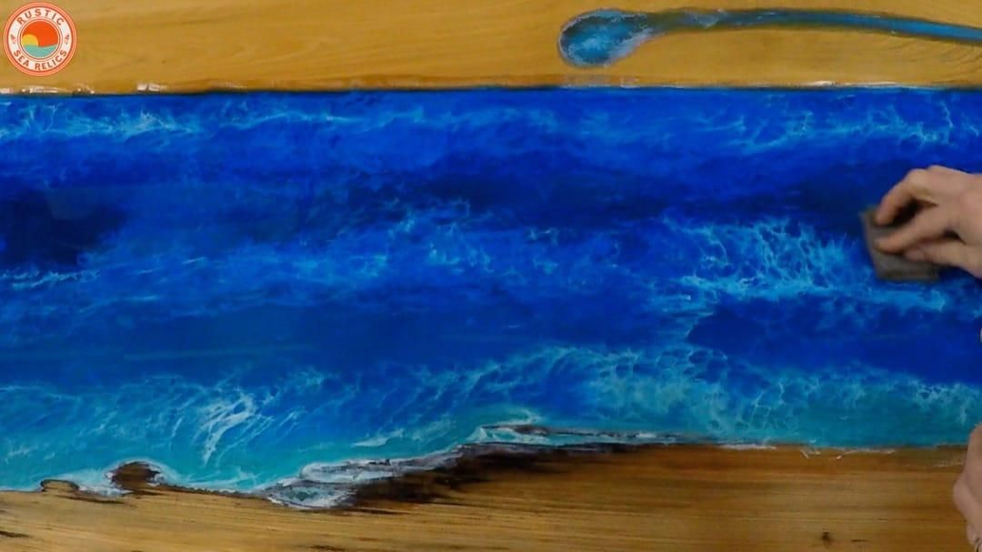 How to Make Epoxy Resin Ocean Art With Waves : 14 Steps (with Pictures ...