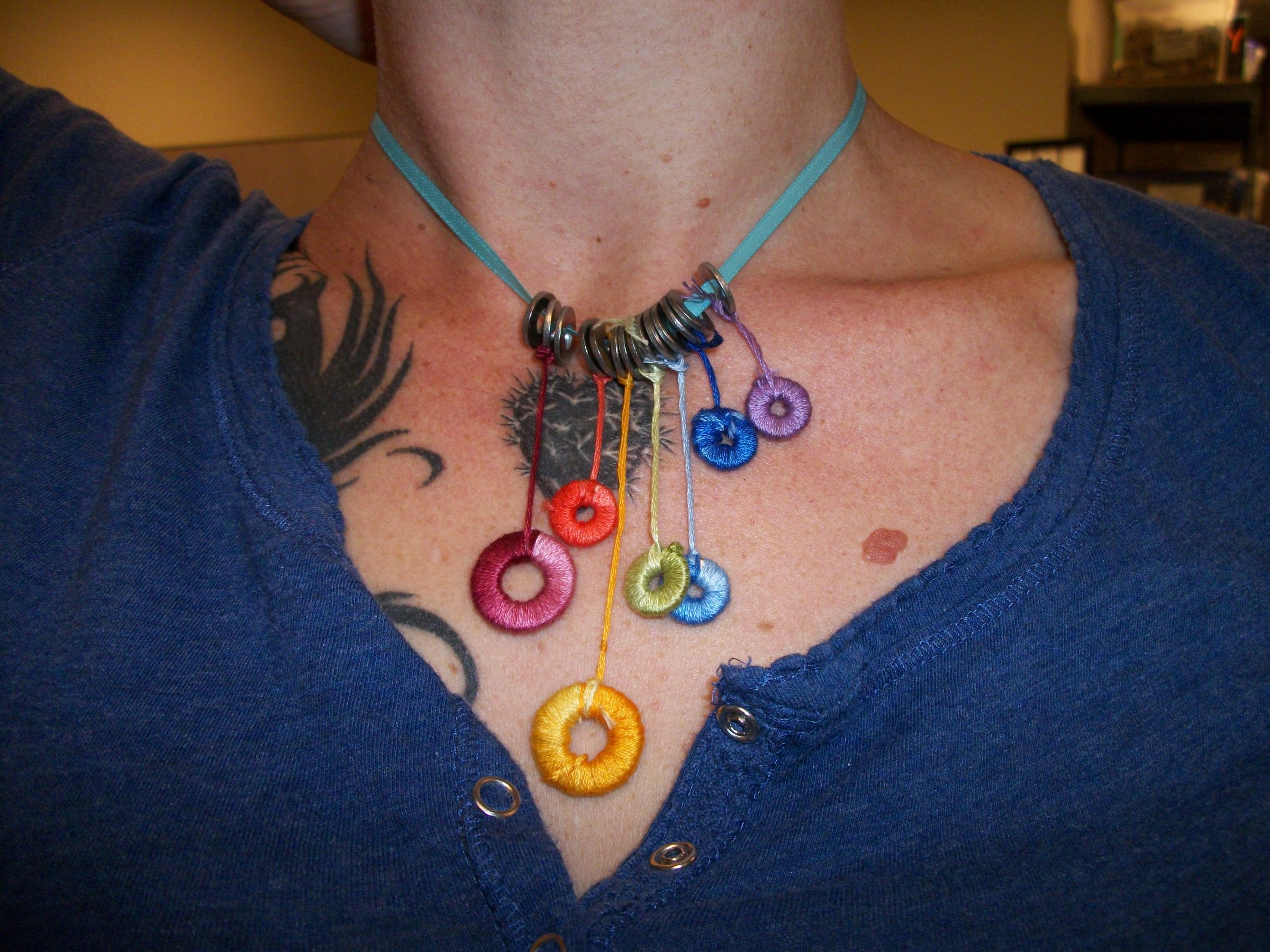 Hardware Jewelry: Wrapped Washer Necklaces : 5 Steps (with Pictures ...
