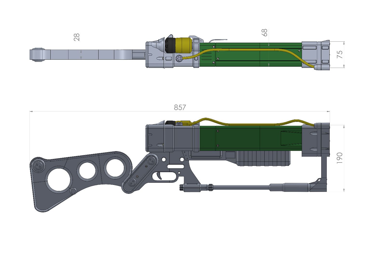 Fallout AER9 Laser Rifle (3D Printed) : 12 Steps (with Pictures ...