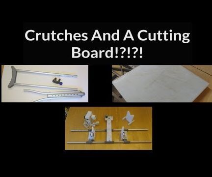 Fishing Rod Wrapping Jig Made From Crutches & HDPE Cutting Board : 8 ...