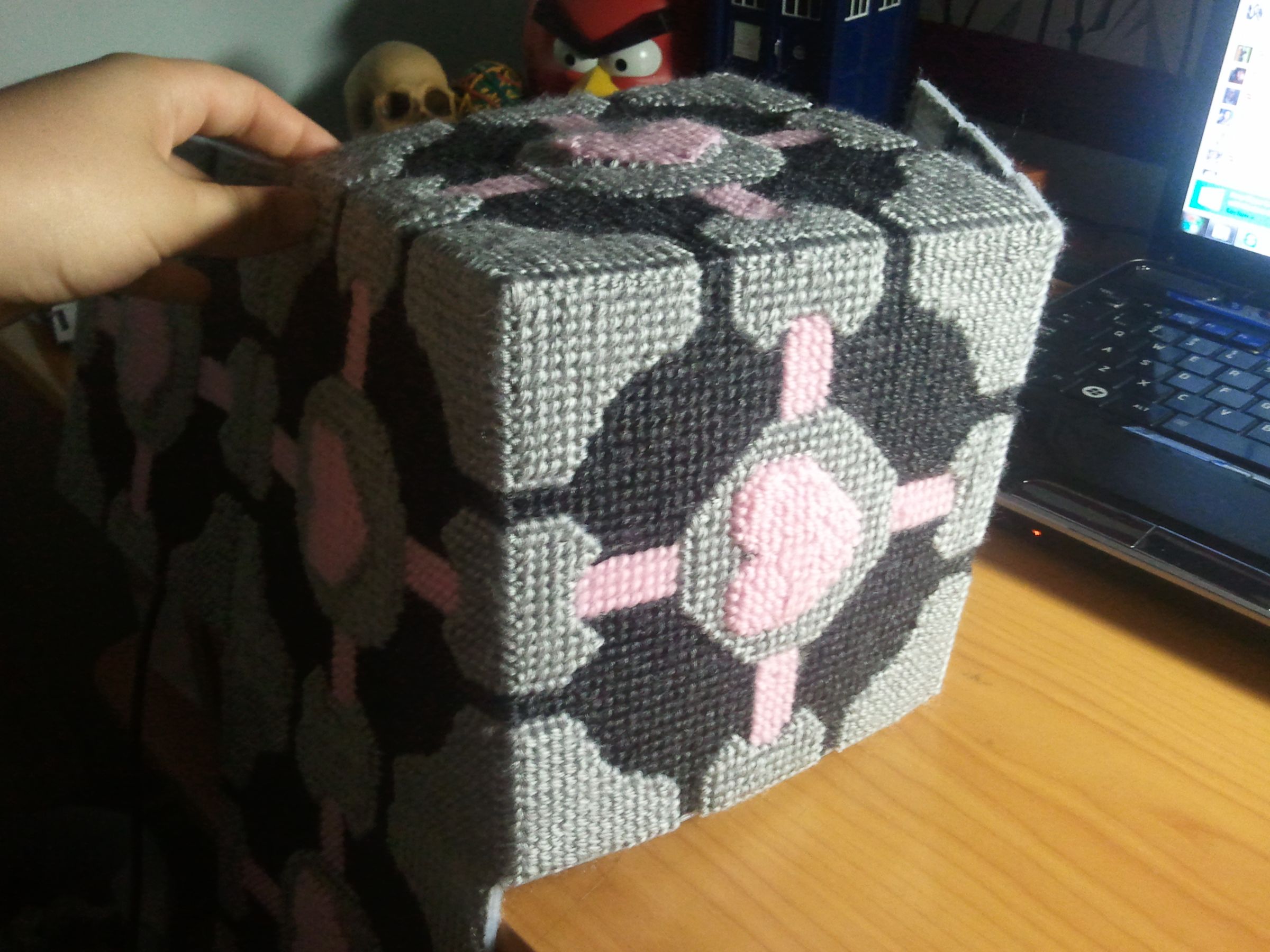 How to Make a Weighted Companion Cube! : 14 Steps (with Pictures ...