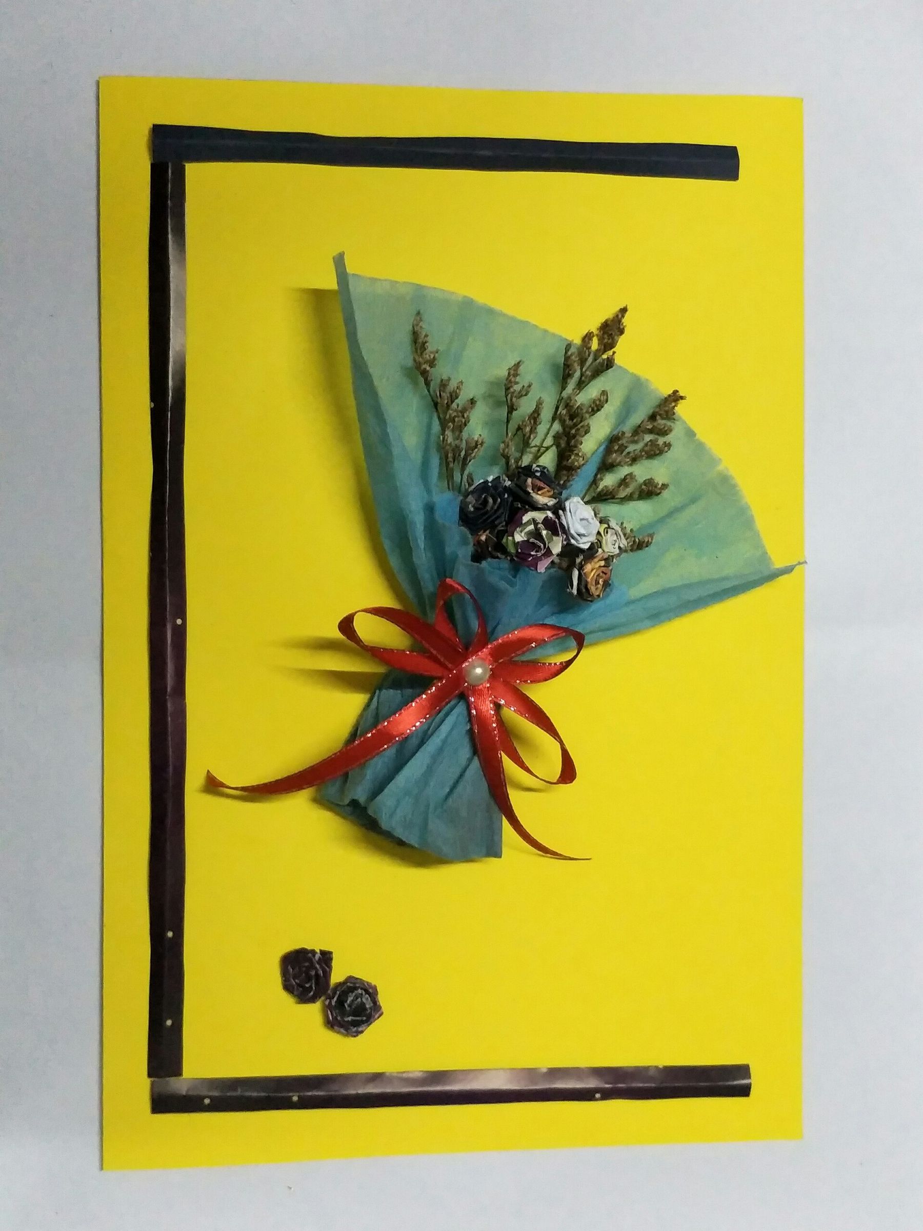 3D Paper Flower Greeting Card : 4 Steps - Instructables