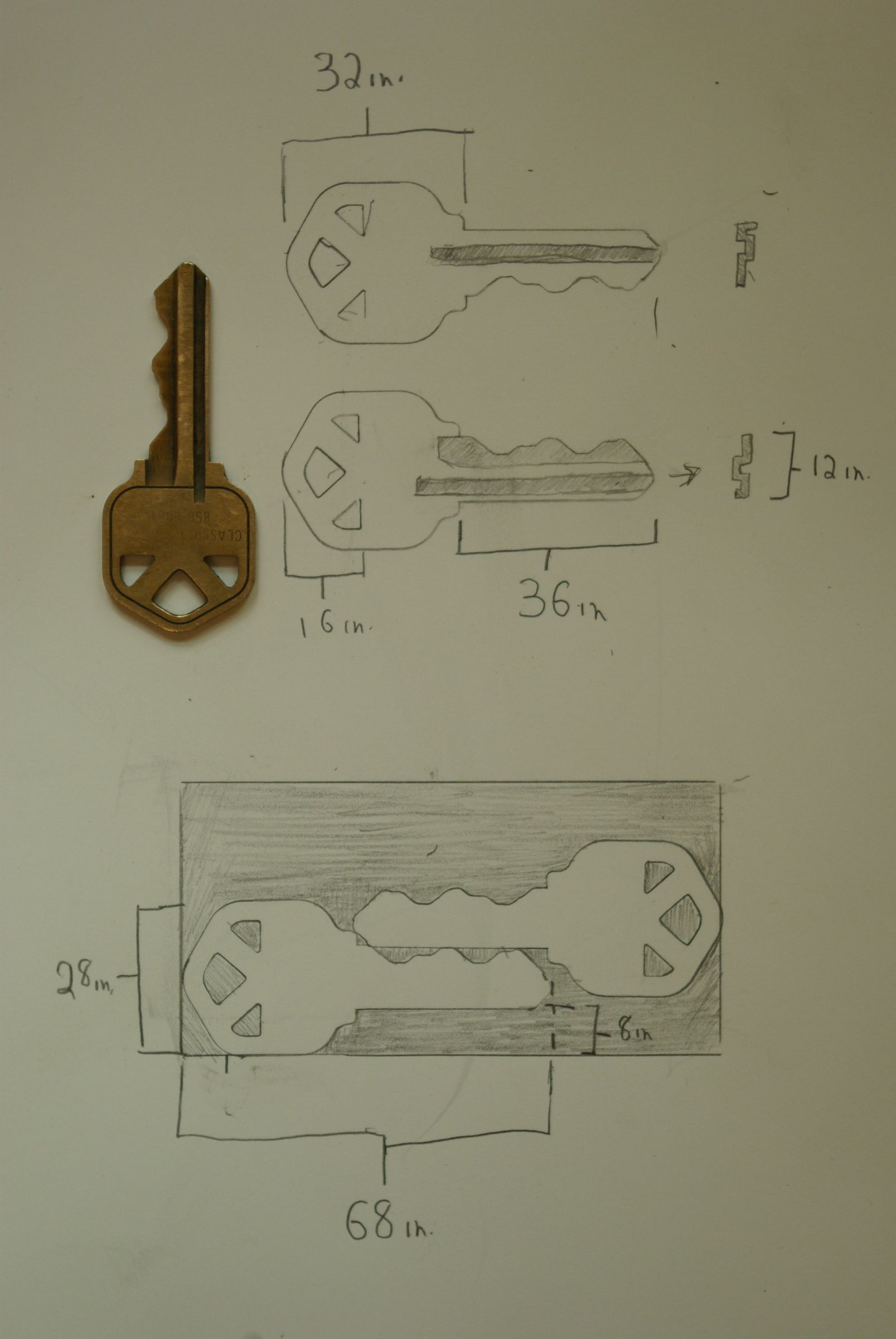 Giant Cardboard Key : 7 Steps (with Pictures) - Instructables