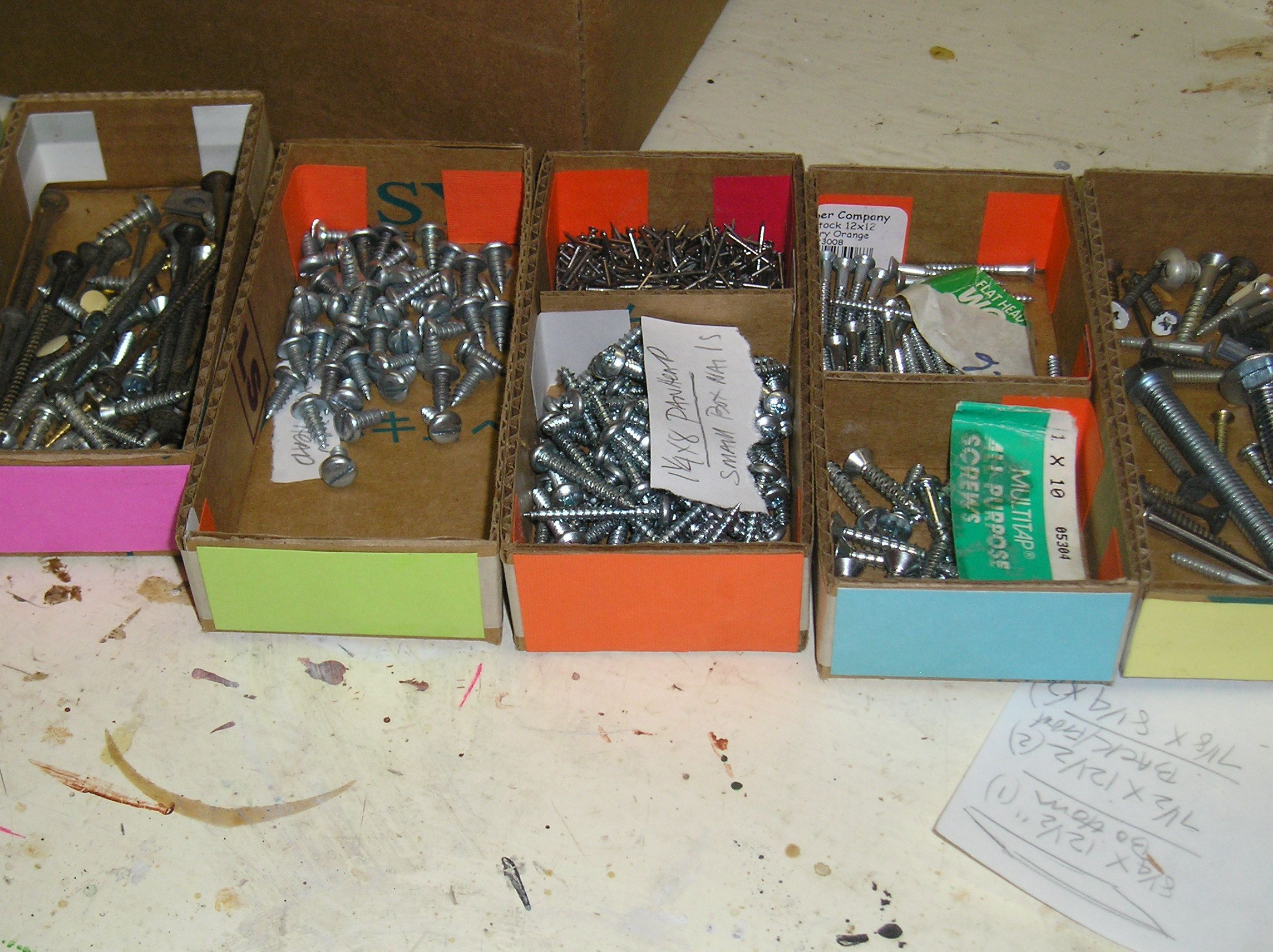Make Cheap, Easy Cardboard Small Parts Storage Organizers : 5 Steps ...