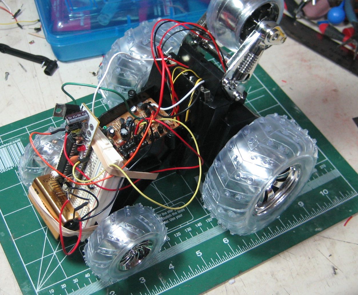 Robot Platform Including H-bridges From $10 R/C Car : 5 Steps (with ...