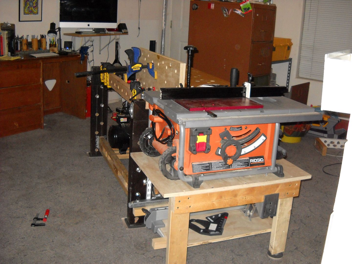 Work-frame From a Kitchen Table Frame - the Workbench Built Around What ...