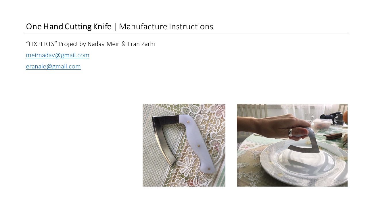 One Handed Cutting Knife : 7 Steps (with Pictures) - Instructables