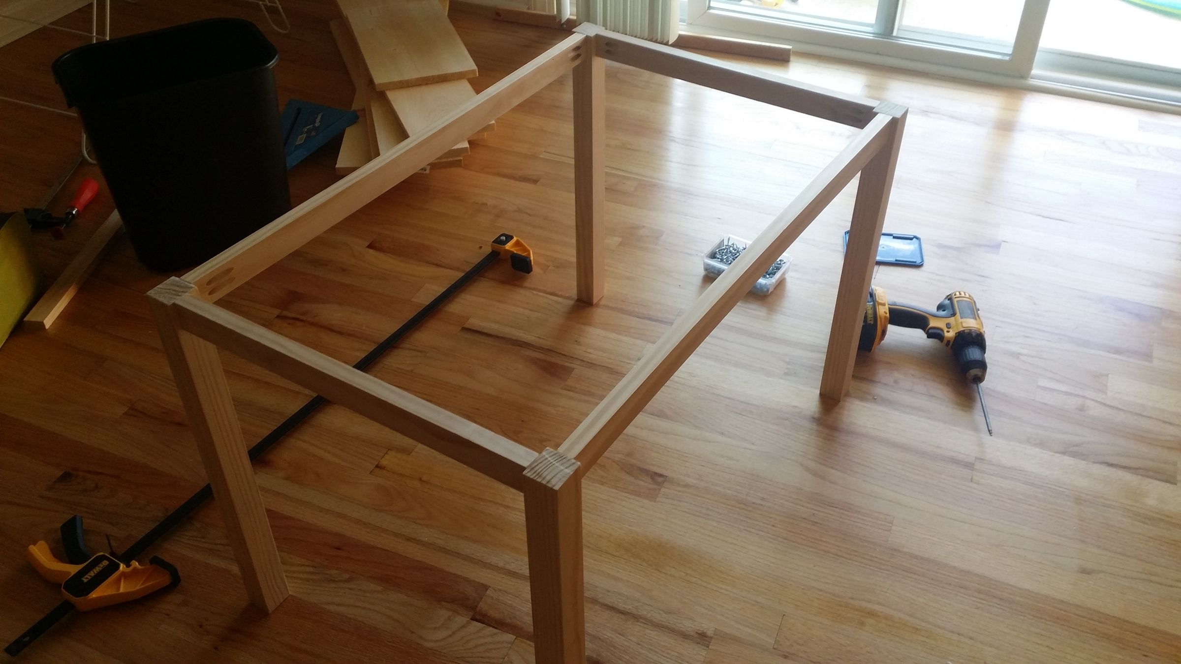 Simple Wooden Table and Benches for Kids : 10 Steps (with Pictures ...