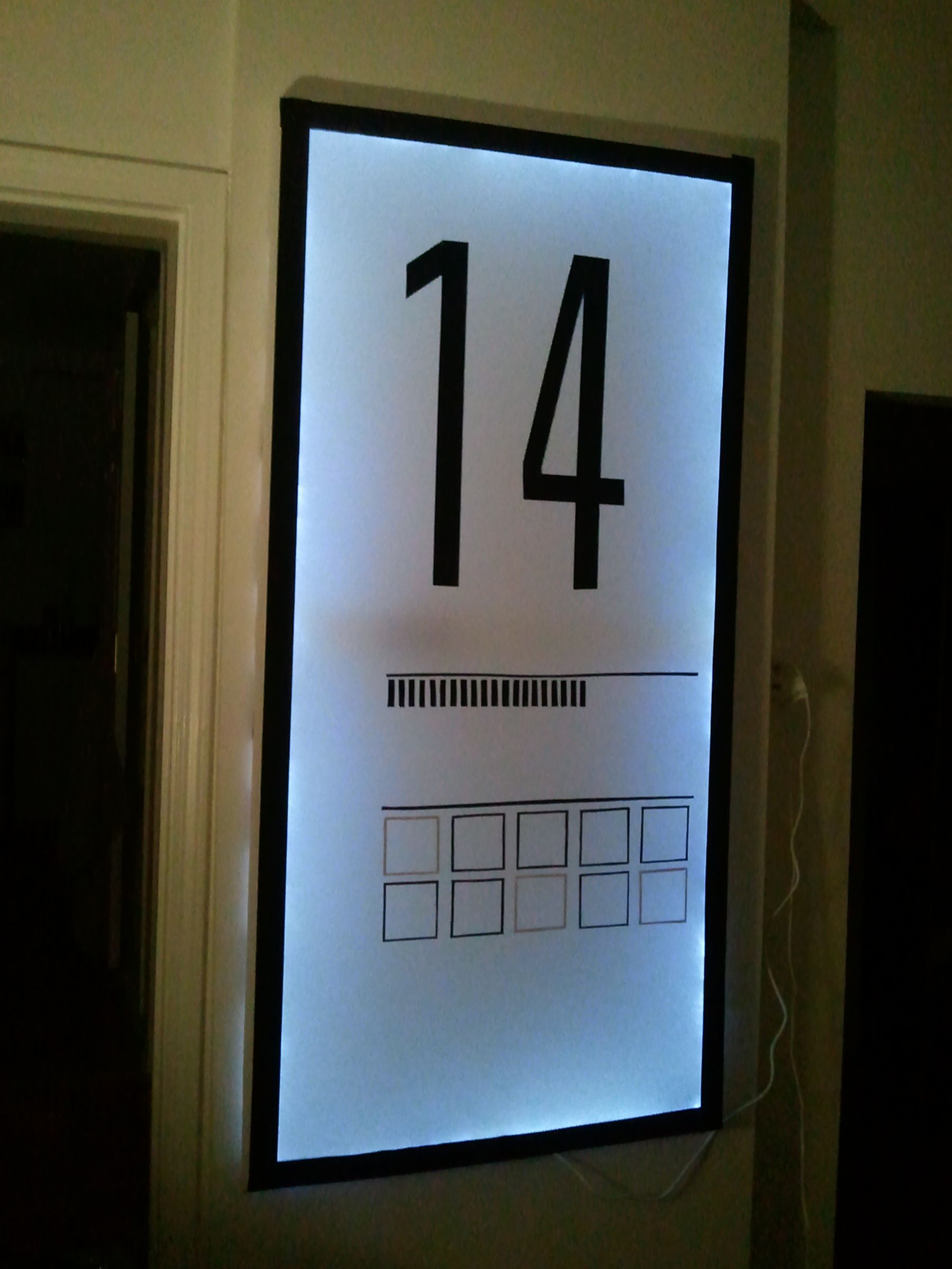 Portal Level Sign Wall Hanging/Lamp : 6 Steps (with Pictures ...