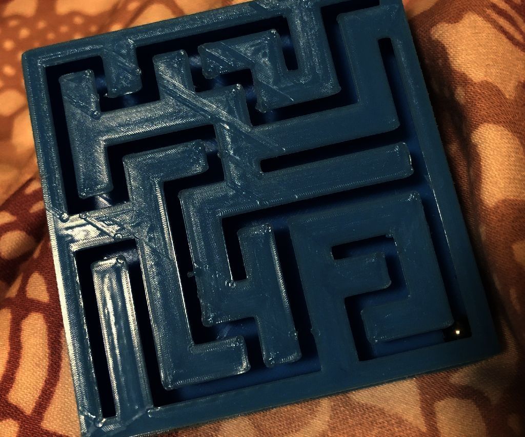 3D Printed Maze With Captive Ball Bearing : 6 Steps - Instructables