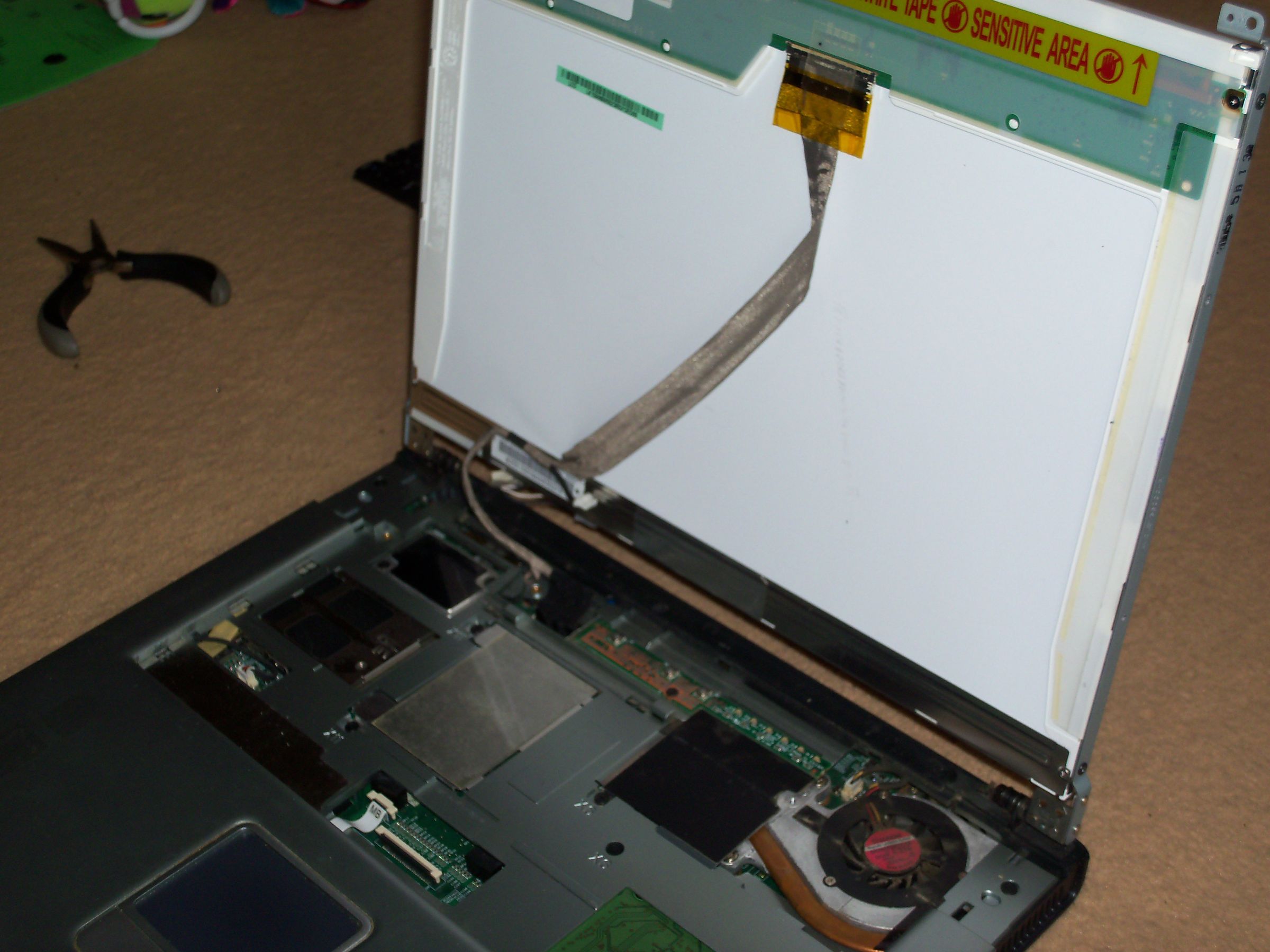 Laptop to Tablet-pc Conversion W-I-P / Acer Travelpad : 6 Steps ...