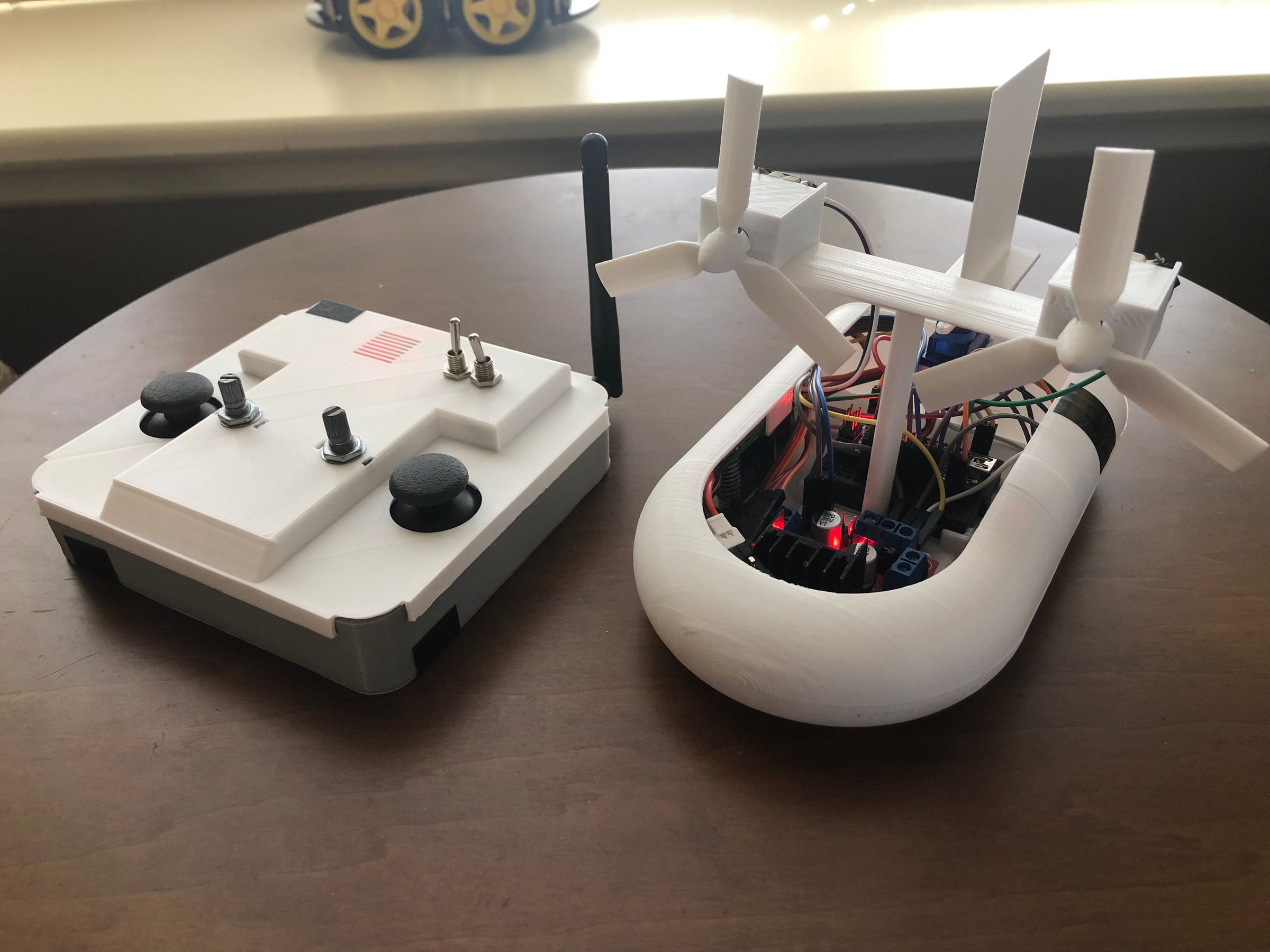 3D Printed Arduino RC Airboat With Controller : 6 Steps (with Pictures ...