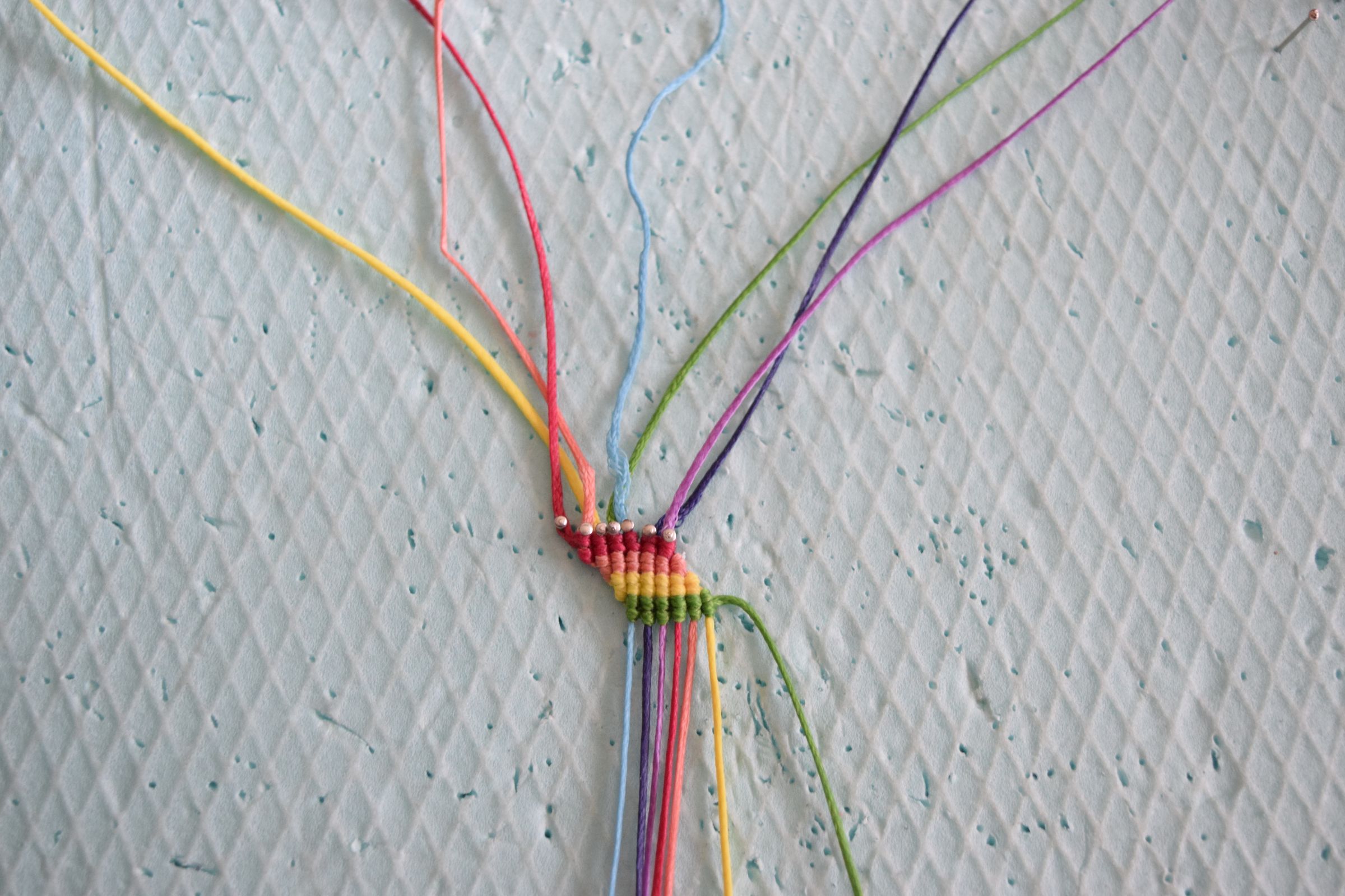 Rainbow Macrame Bracelet : 5 Steps (with Pictures) - Instructables