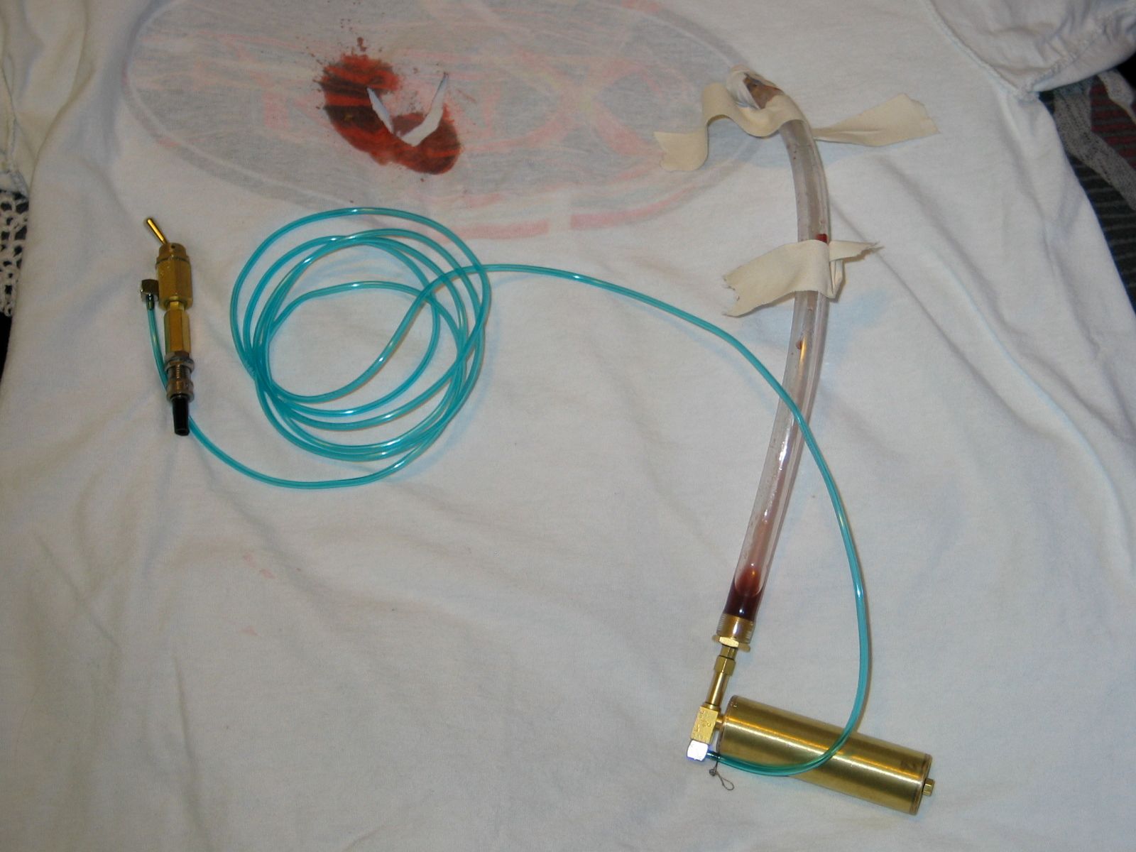 Pneumatic Squib for On-Actor Film Blood Effects : 4 Steps (with ...