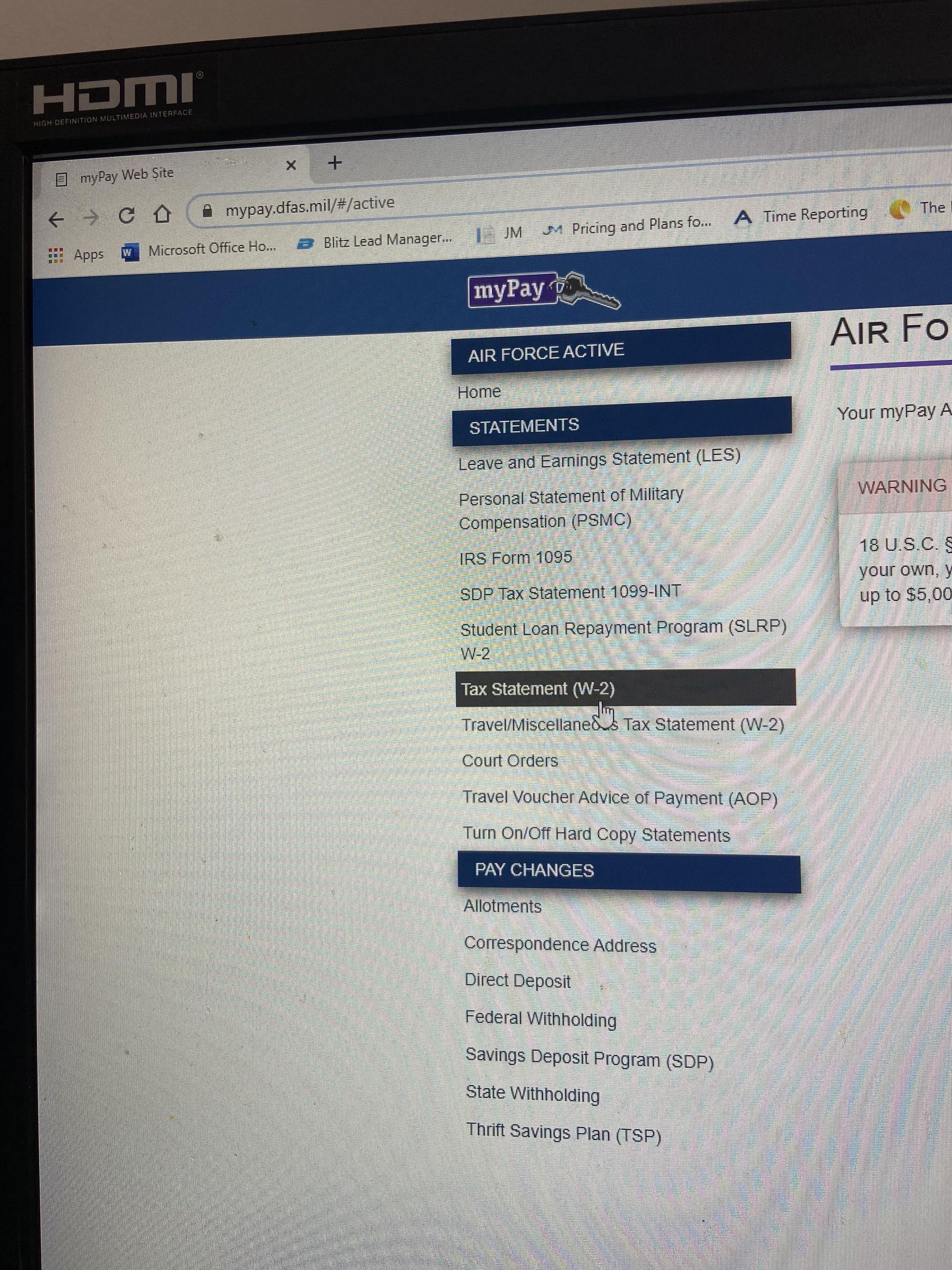 How to Use MyPay to Obtain a W-2 in the Air Force : 8 Steps - Instructables