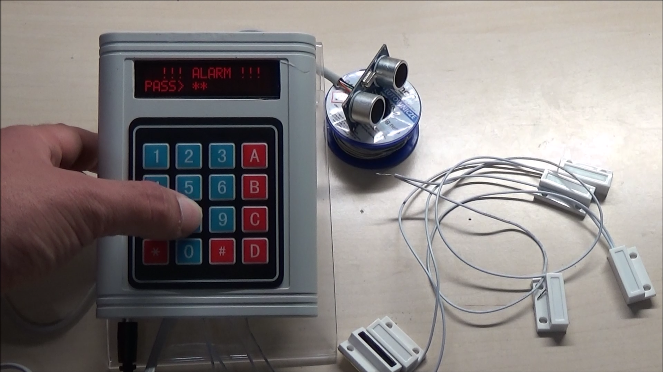 Arduino Password Security System With Magnetic Door Sensors : 6 Steps ...