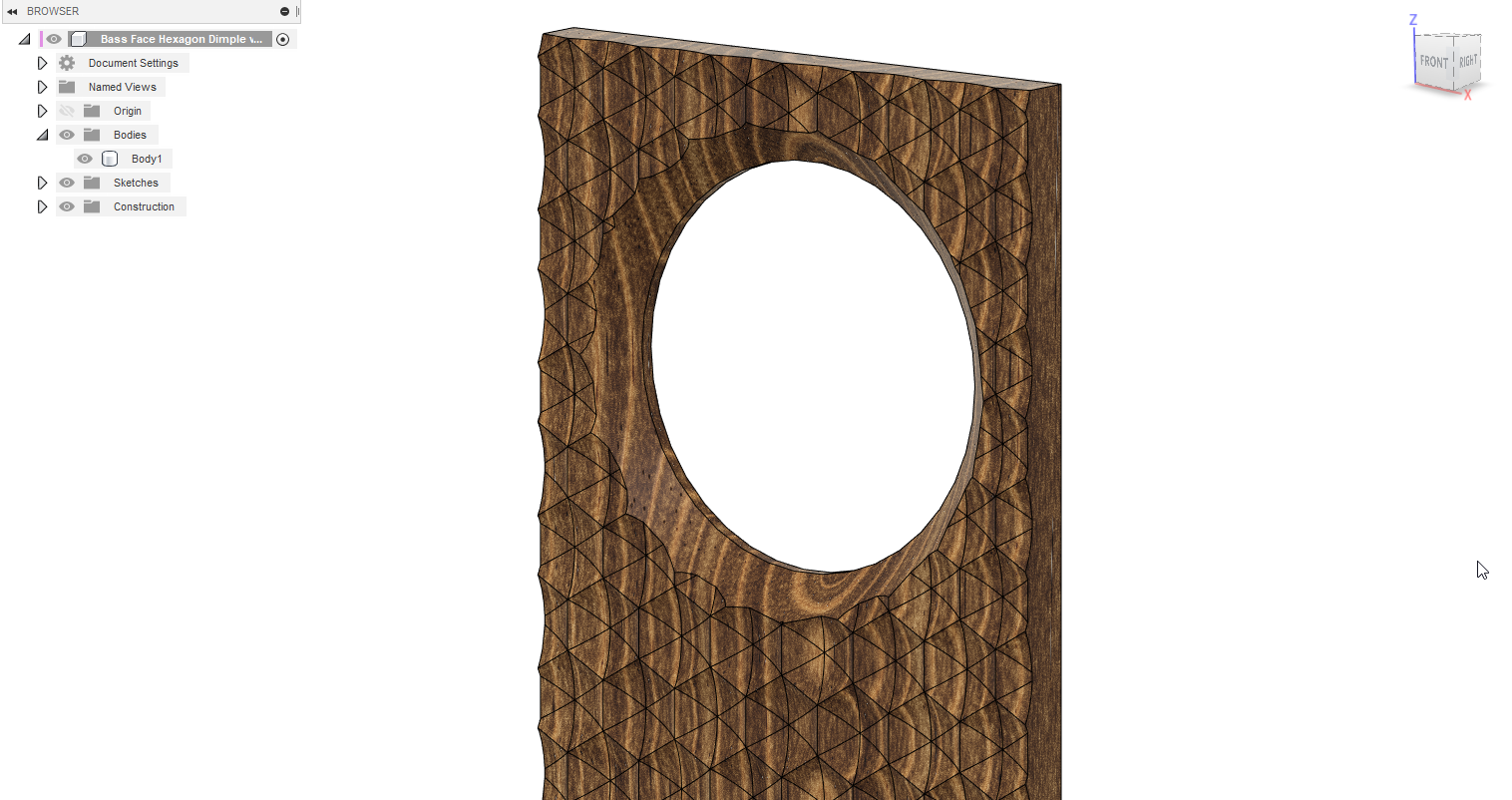 3D Hexagonal Dimple Hifi Speakers | CNC Front Baffle : 11 Steps (with ...