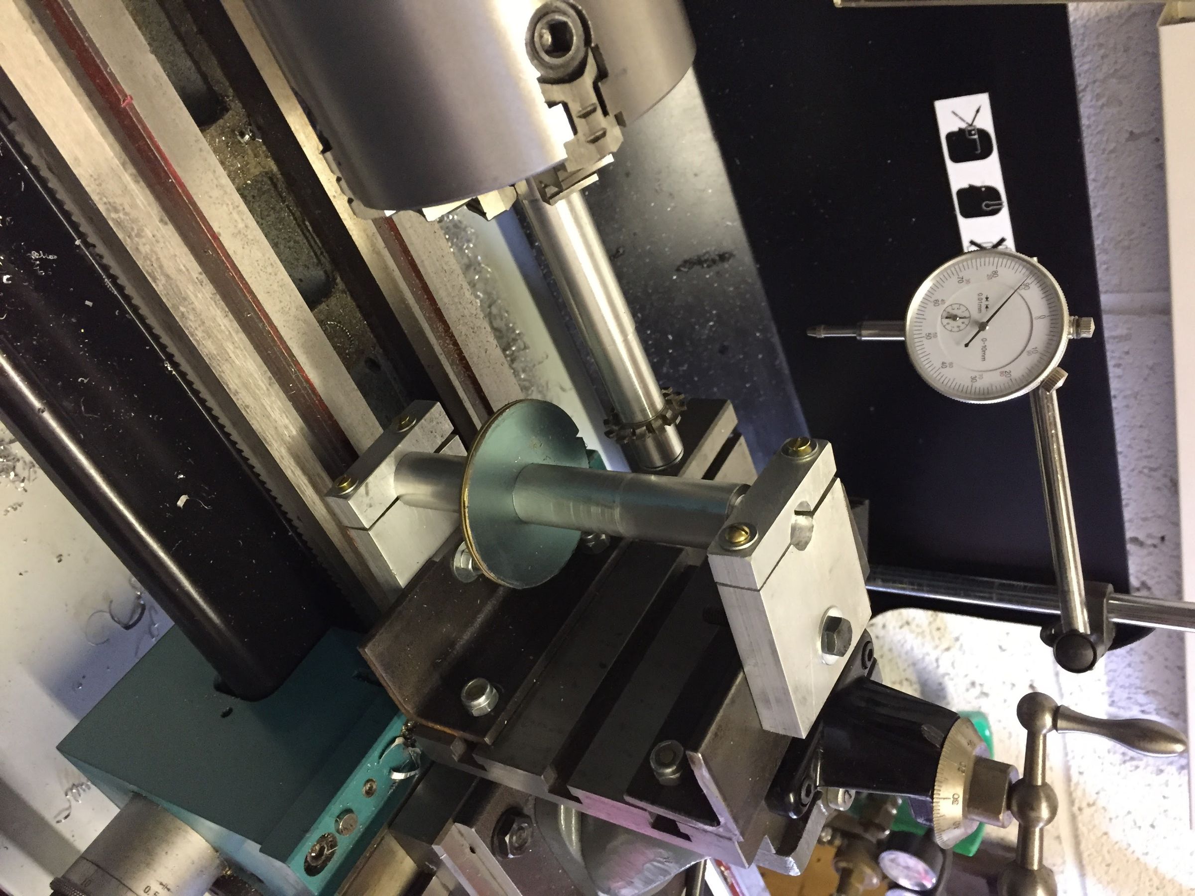 Making a Wall Hanging Brass Mechanical Alarm Clock in the Home Machine ...