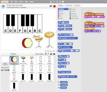 Piano & Drum Kit 2 Player Band With Makey Makey : 4 Steps - Instructables