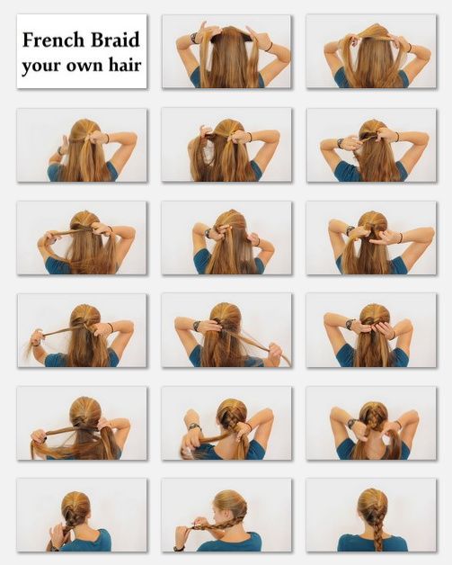 How to French Braid Your Own Hair : 10 Steps (with Pictures ...