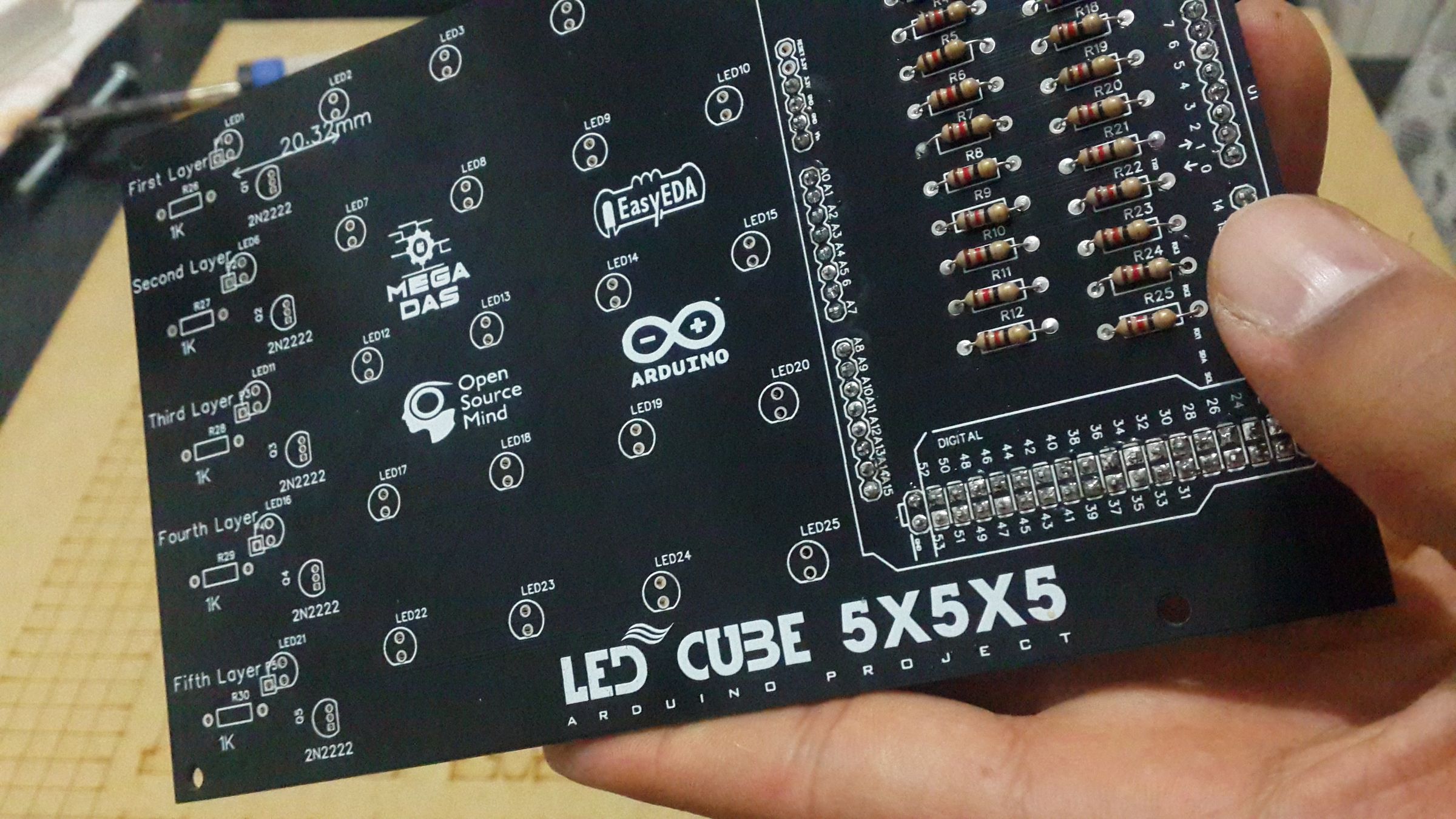 Arduino Led Cube 5x5x5 : 7 Steps (with Pictures) - Instructables