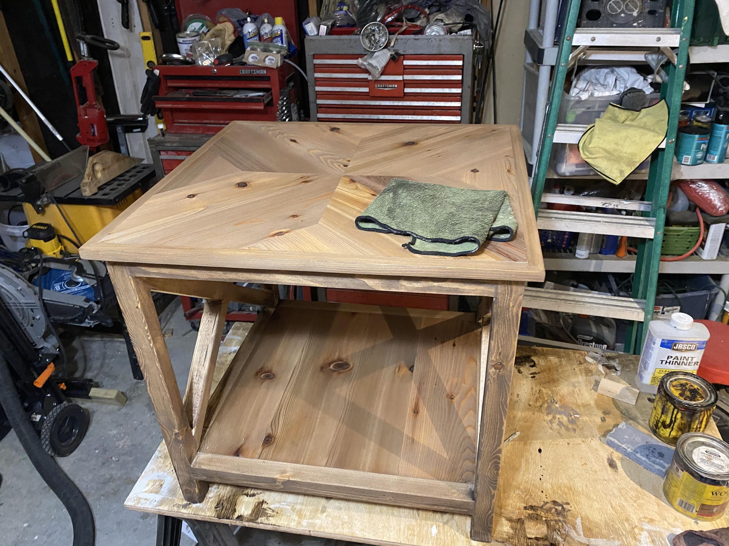 Chevron Farmhouse Coffee and End Tables : 16 Steps (with Pictures ...