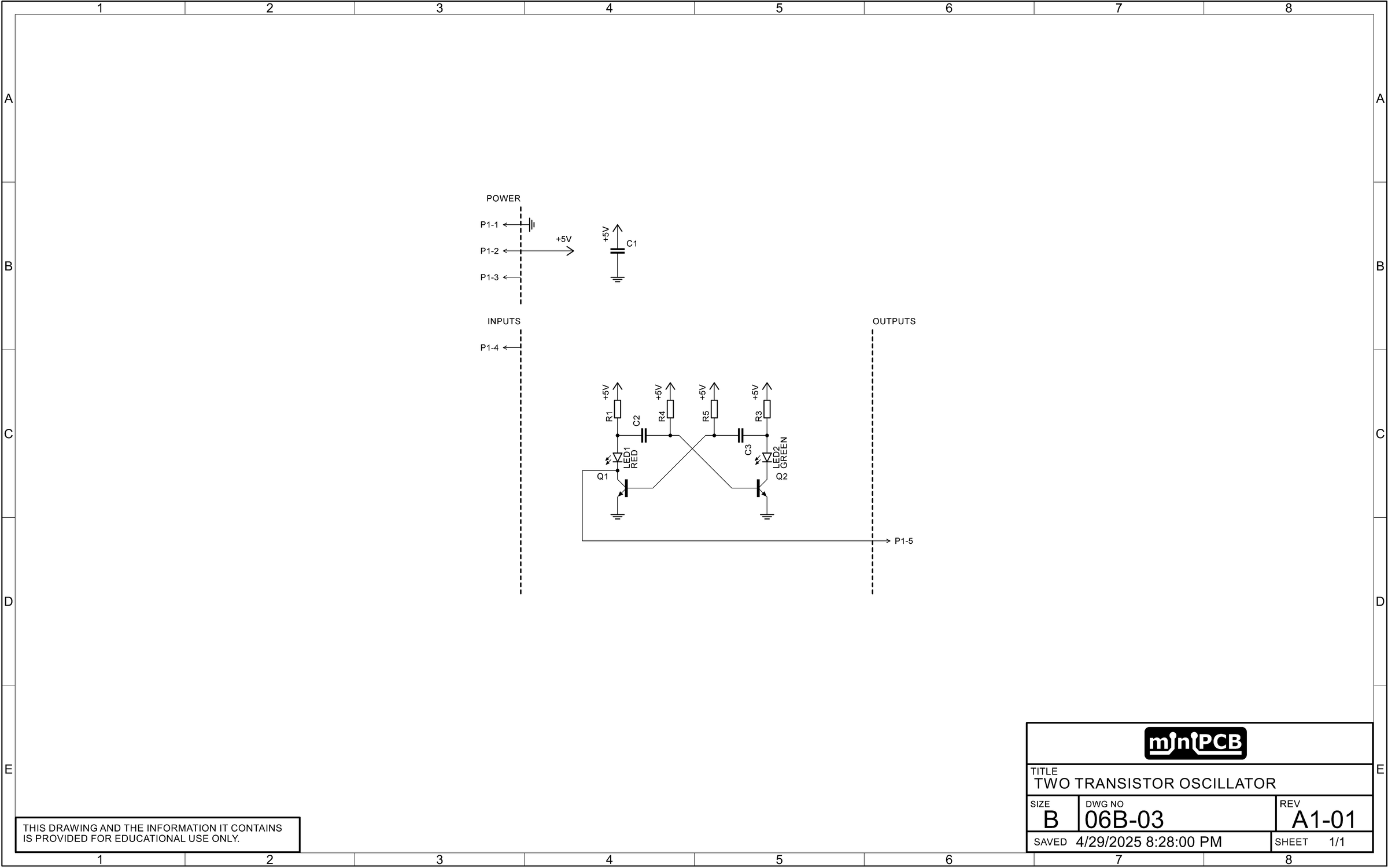Two Transistor Oscillator, MiniPCB, 06B-03, Rev A1-01 : 3 Steps ...