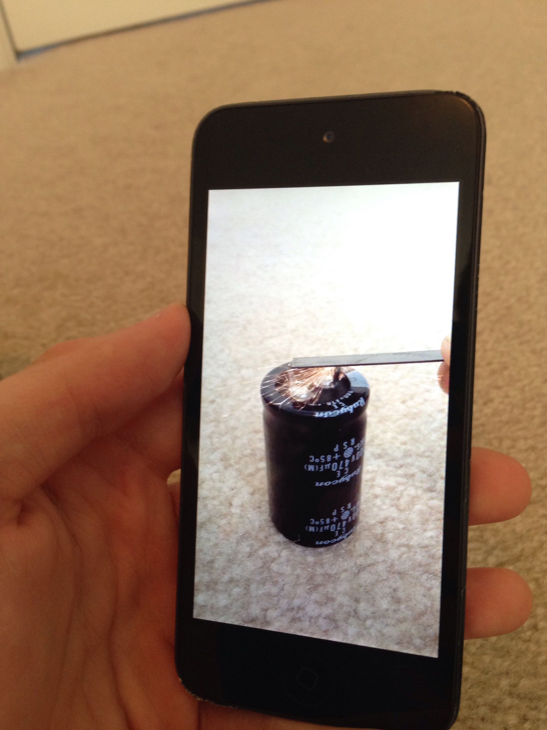Capacitor Spark IPhone Photography : 8 Steps - Instructables