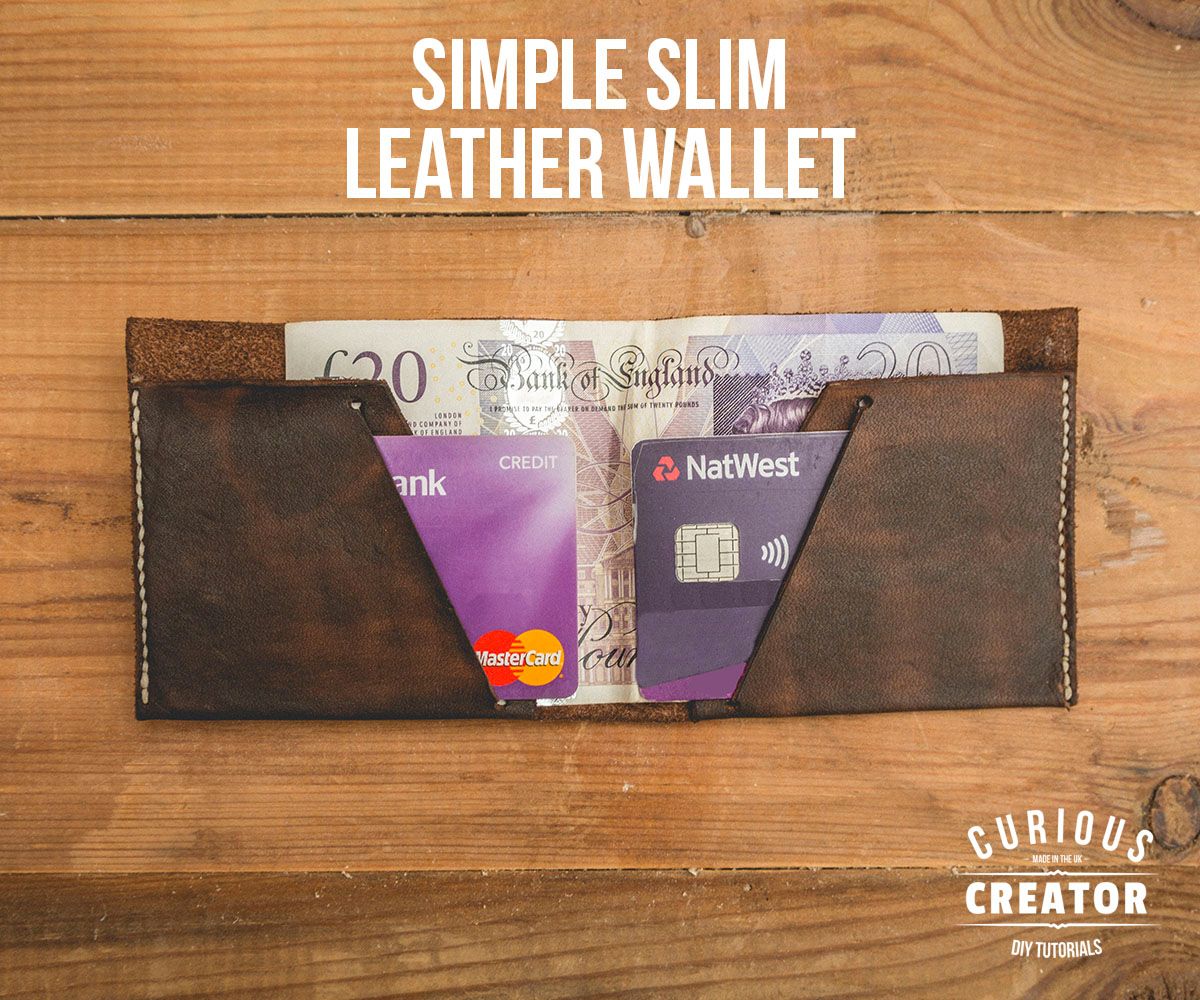 Simple Slim Leather Wallet : 8 Steps (with Pictures) - Instructables