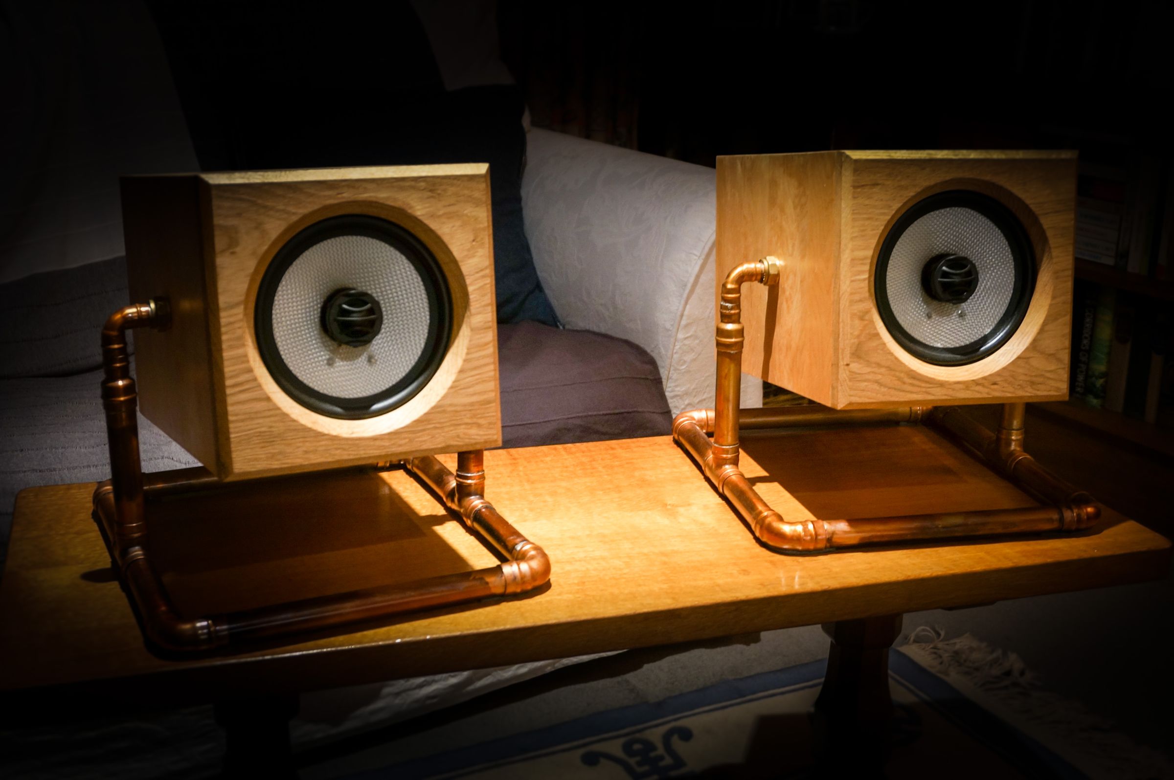 Copper Tube and Wood HIFI Speakers Build With CNC : 10 Steps (with ...