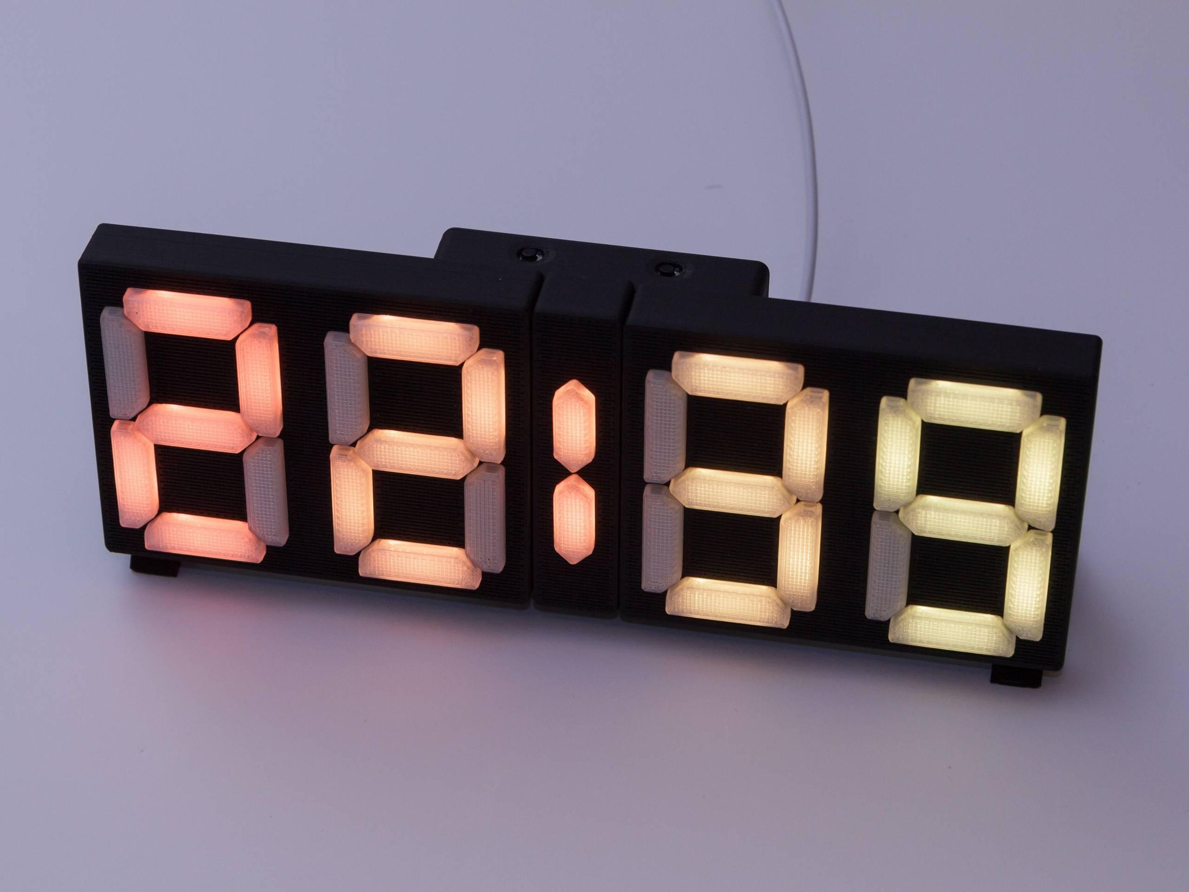 7 Segment Clock - Small Printers Edition : 9 Steps (with Pictures ...
