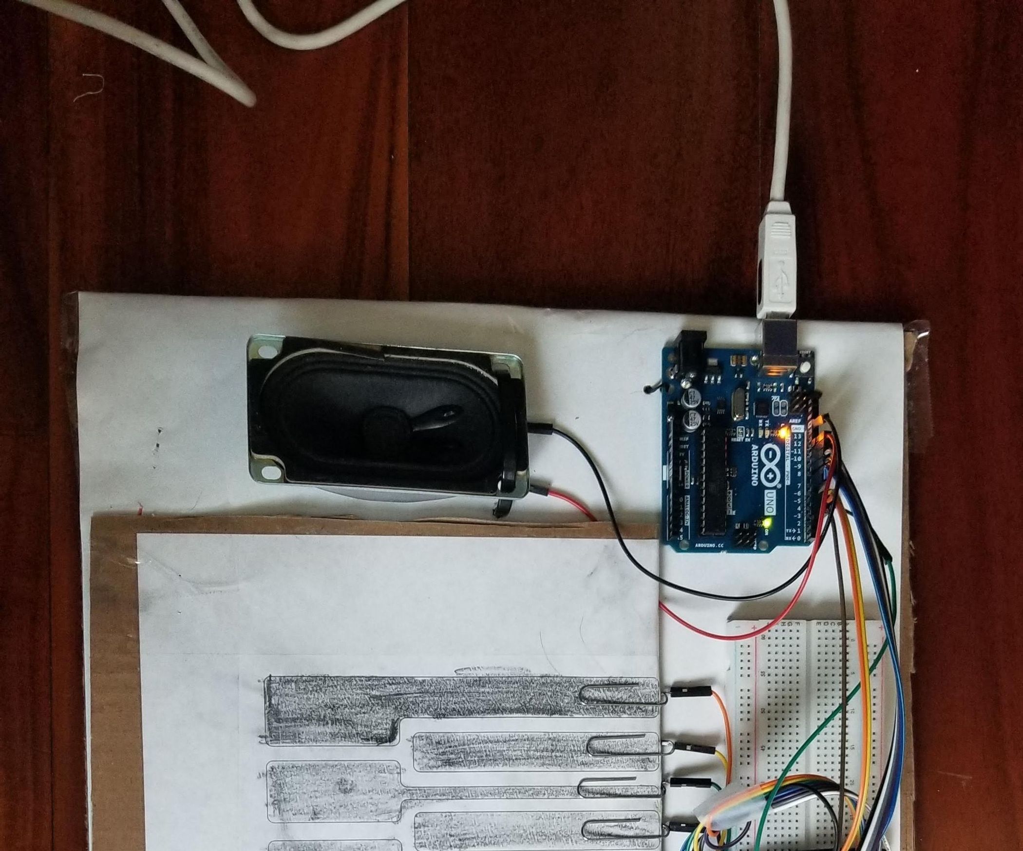 How to Make an Cheap Touch-Capacitive Piano : 5 Steps - Instructables