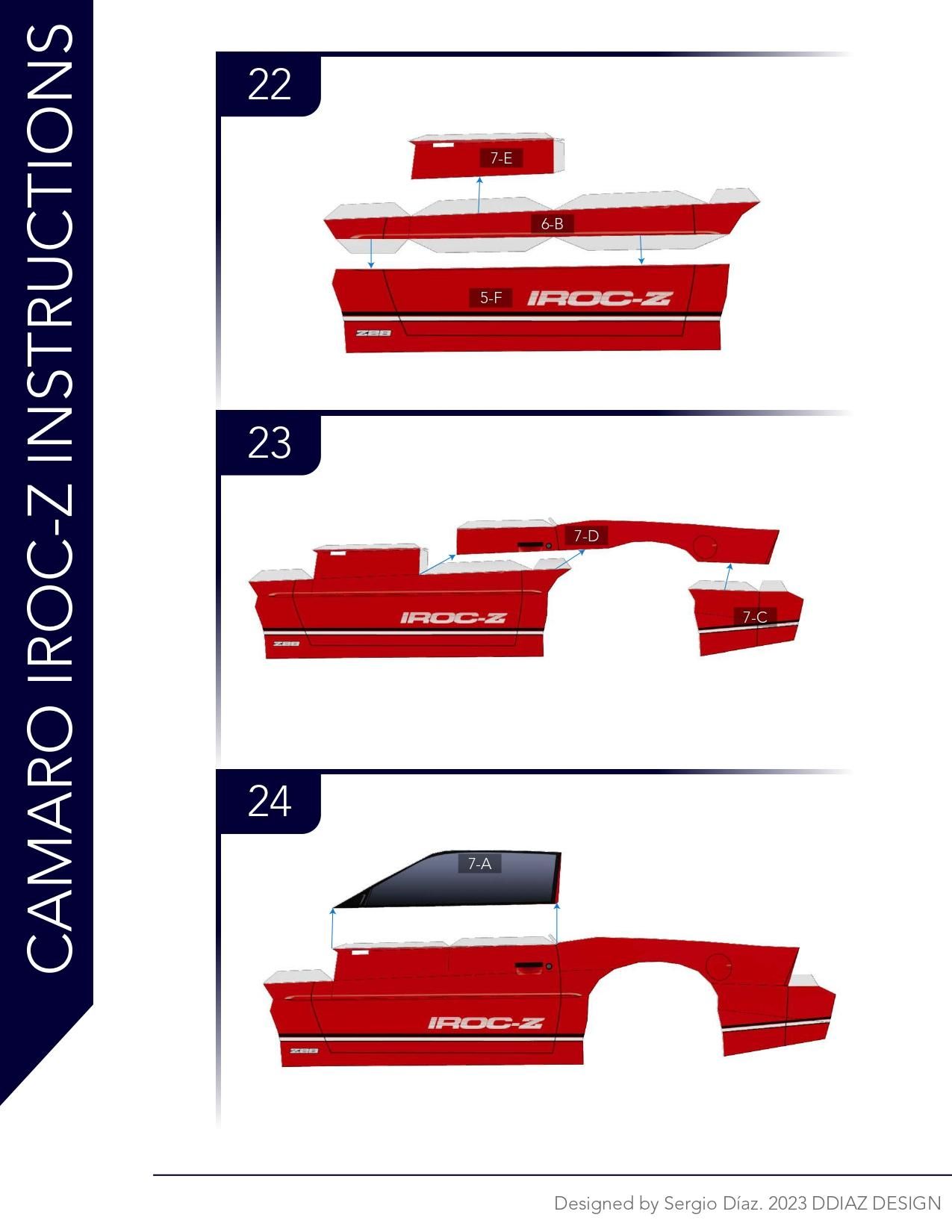Camaro Z28 IROC-Z DIY Paper-Craft - Instructables