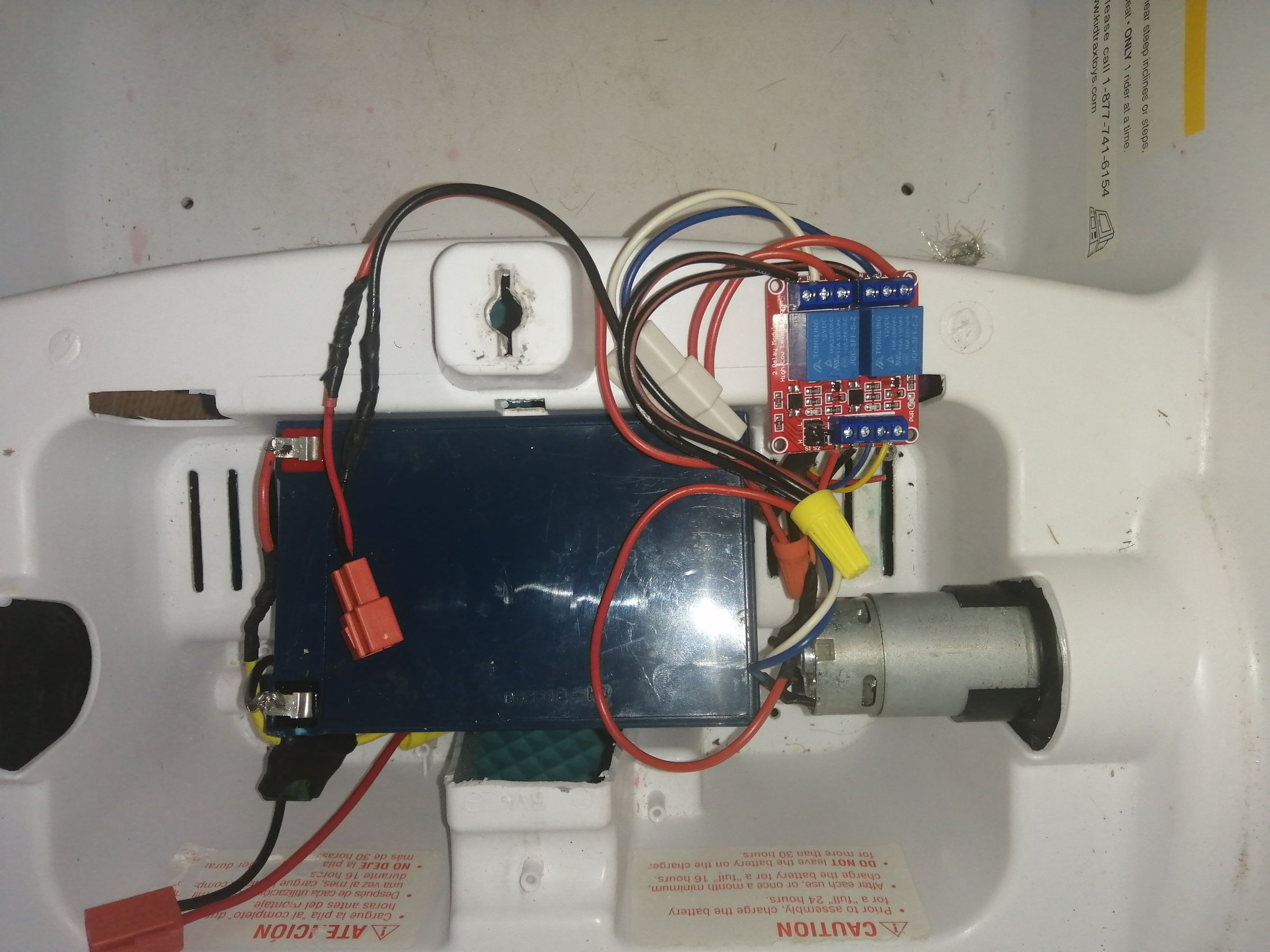 Kid Trax Power Wheels 6v to 12v Upgrade : 3 Steps (with Pictures ...
