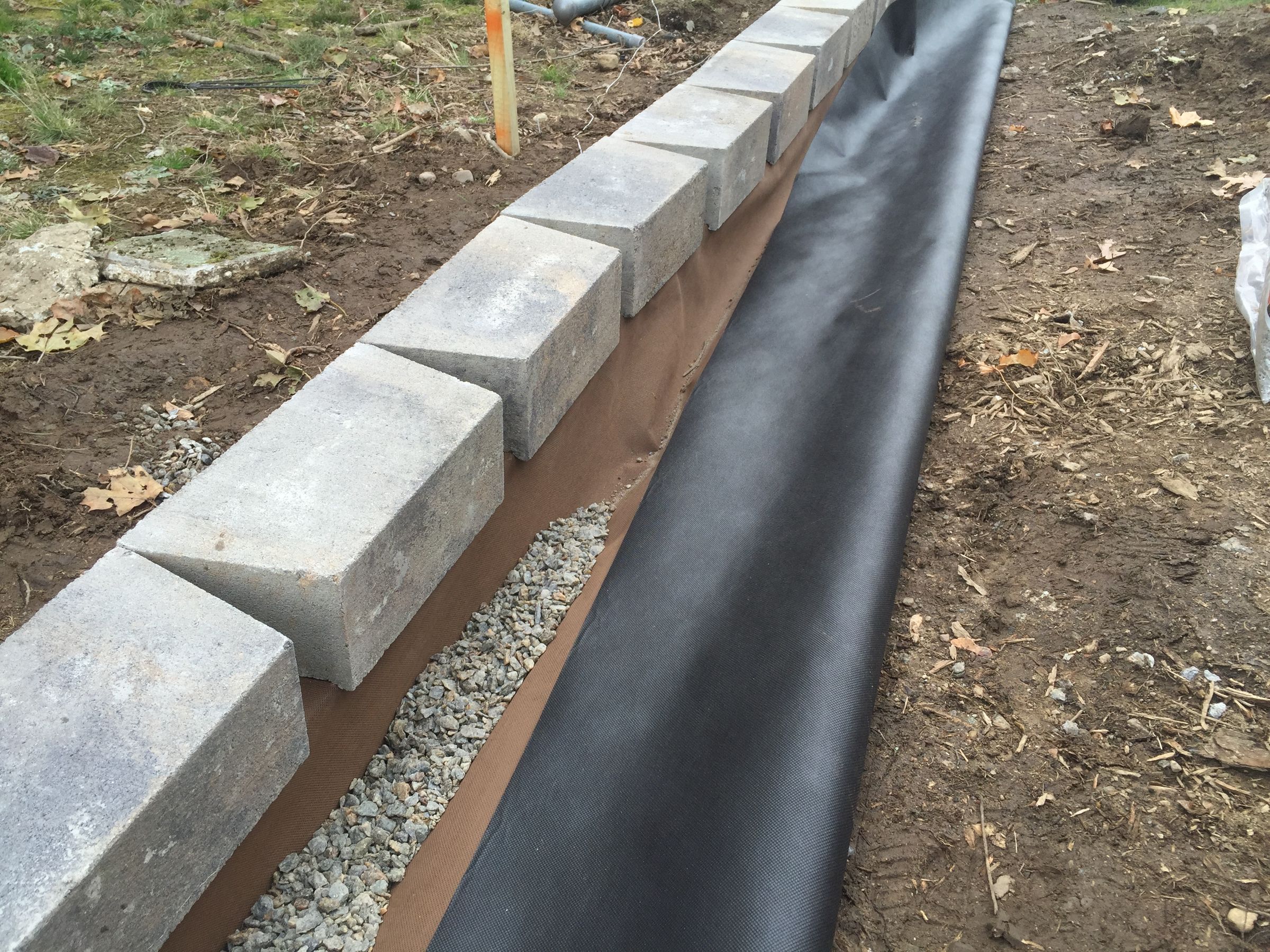 How to Build a Block Retaining Wall : 10 Steps (with Pictures ...
