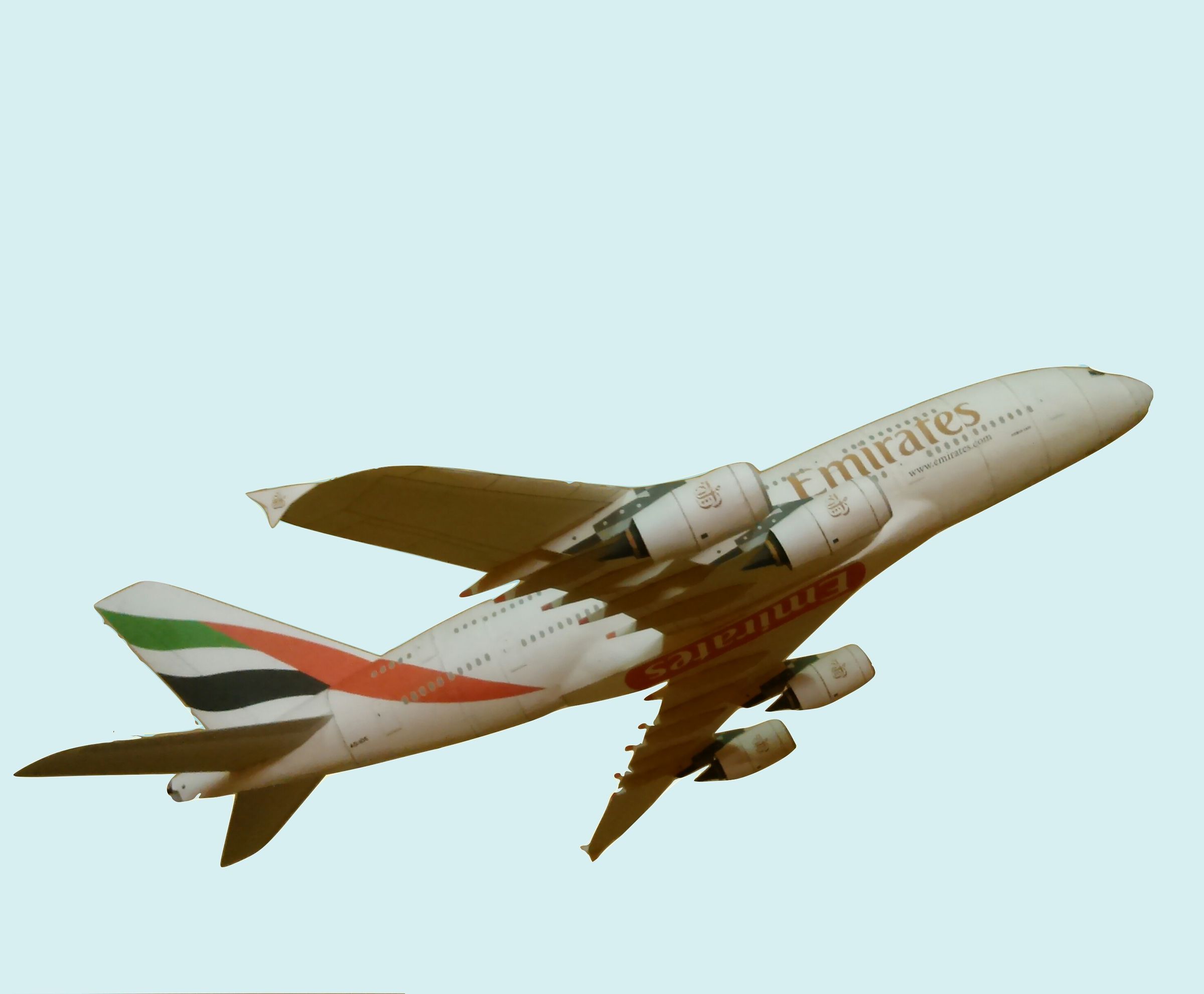 A380 Emirates Paper Model 1:132 : 5 Steps - Instructables