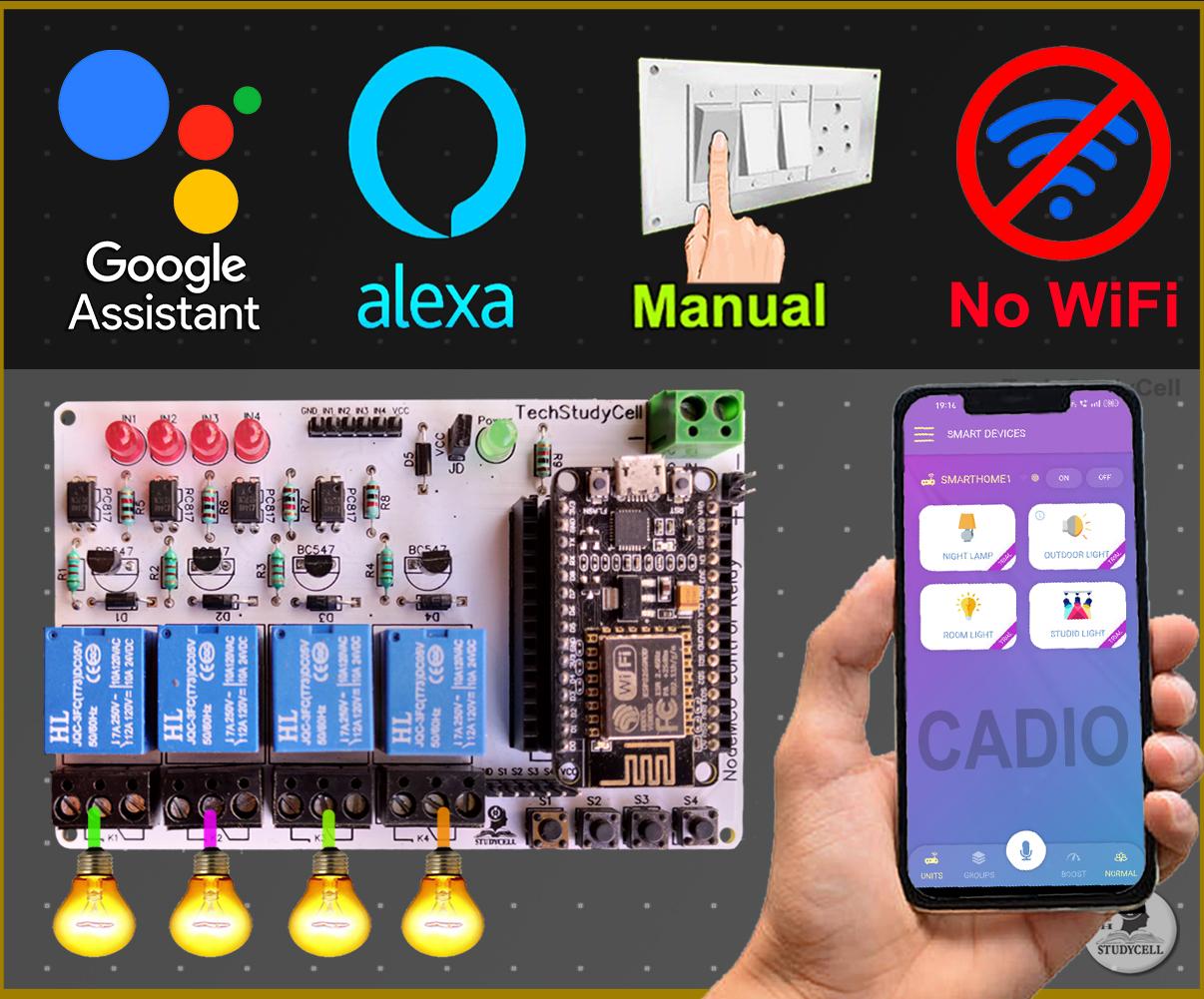 NodeMCU Home Automation Project With Cadio : 14 Steps - Instructables