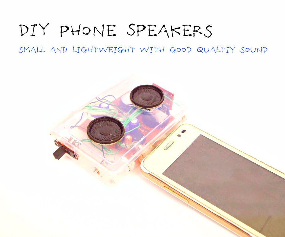 DIY Mini Phone Speakers : 10 Steps (with Pictures) - Instructables