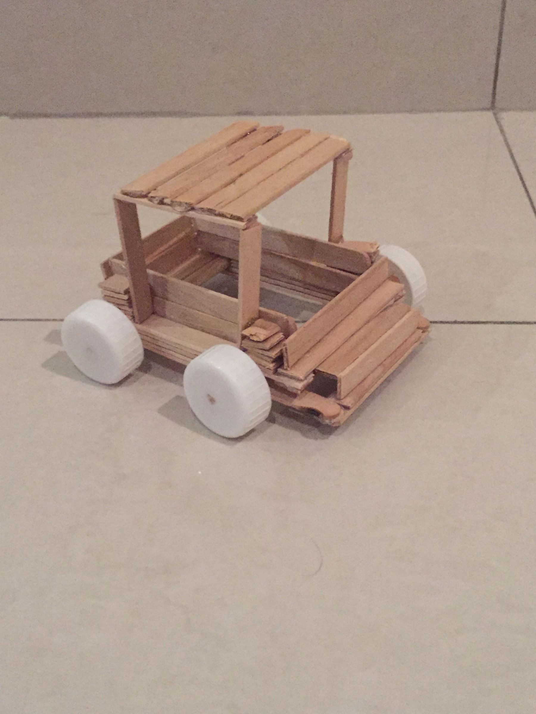Design for Change, Making a Car Out of Popsicle Sticks. : 4 Steps ...