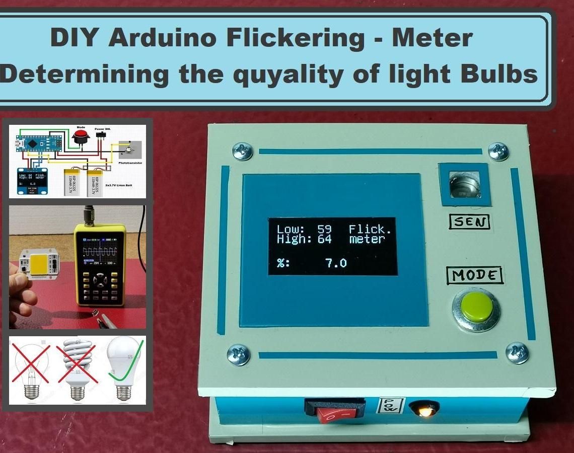 Arduino Flicker Meter-Determining the Quality of Light Bulbs : 5 Steps ...