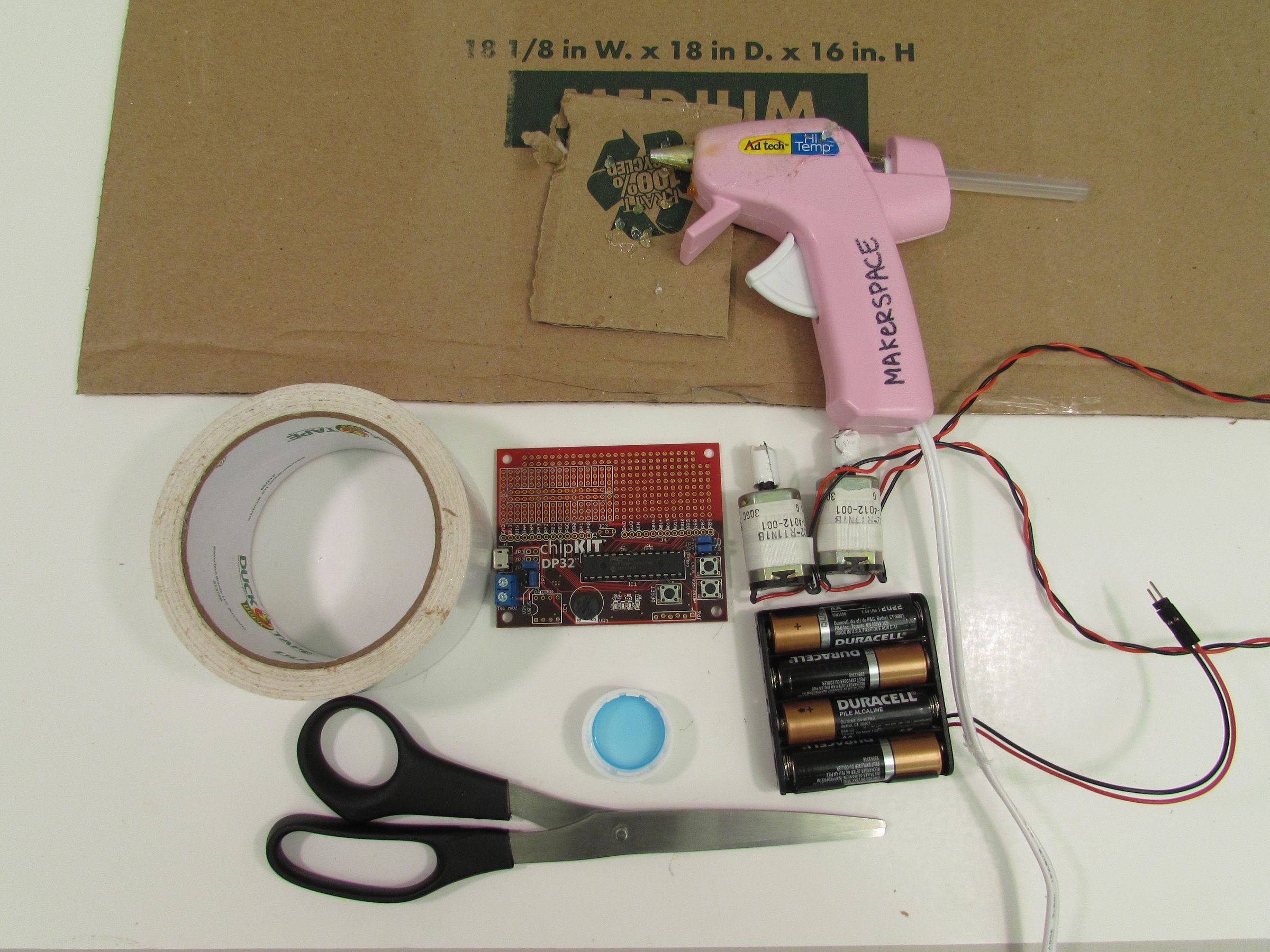 Cardboard Chassis for Cheap Robots 2: Bugbot : 10 Steps (with Pictures ...