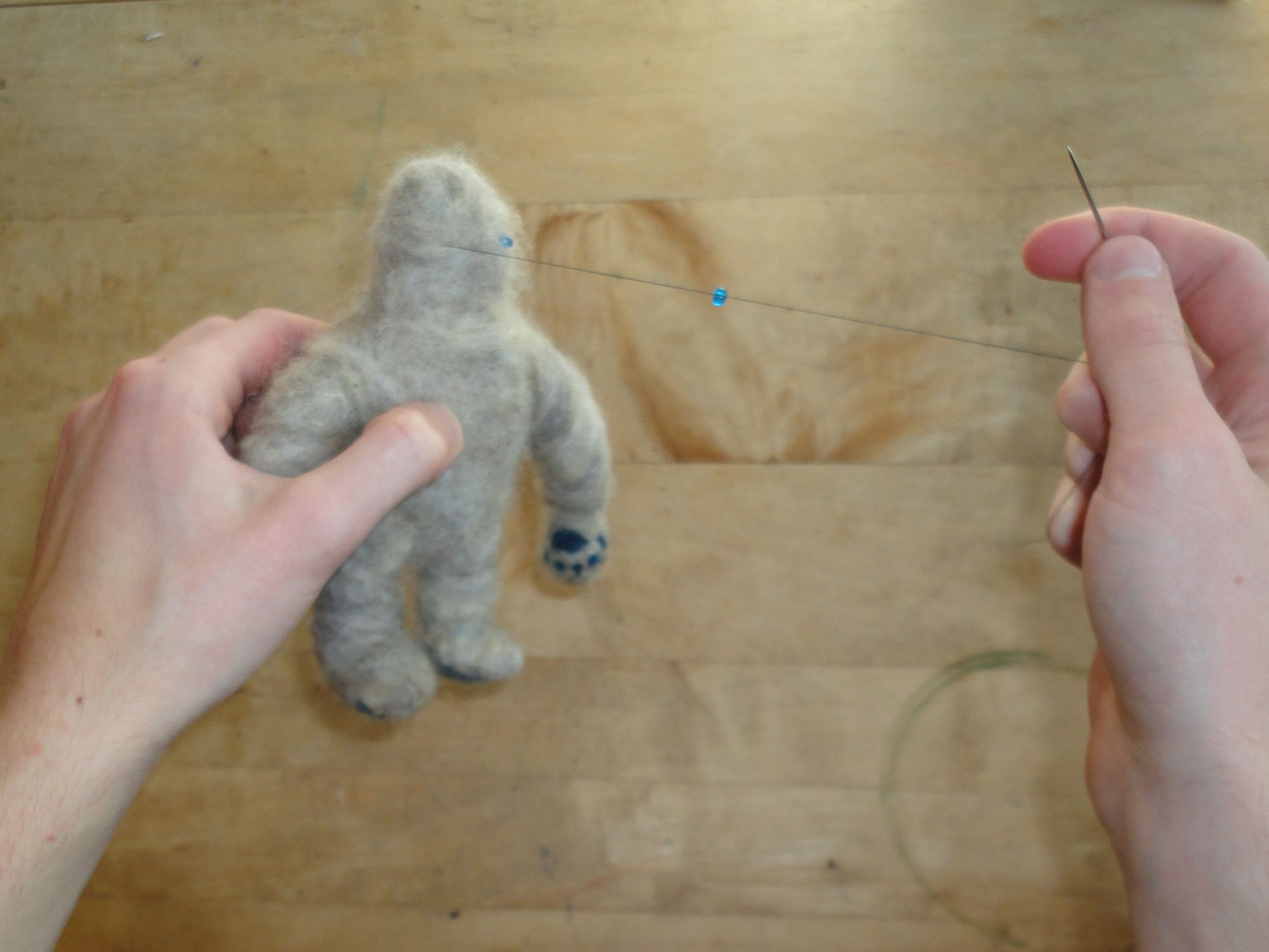Needlefelting a Pocket Yeti / Ickabog : 7 Steps (with Pictures ...