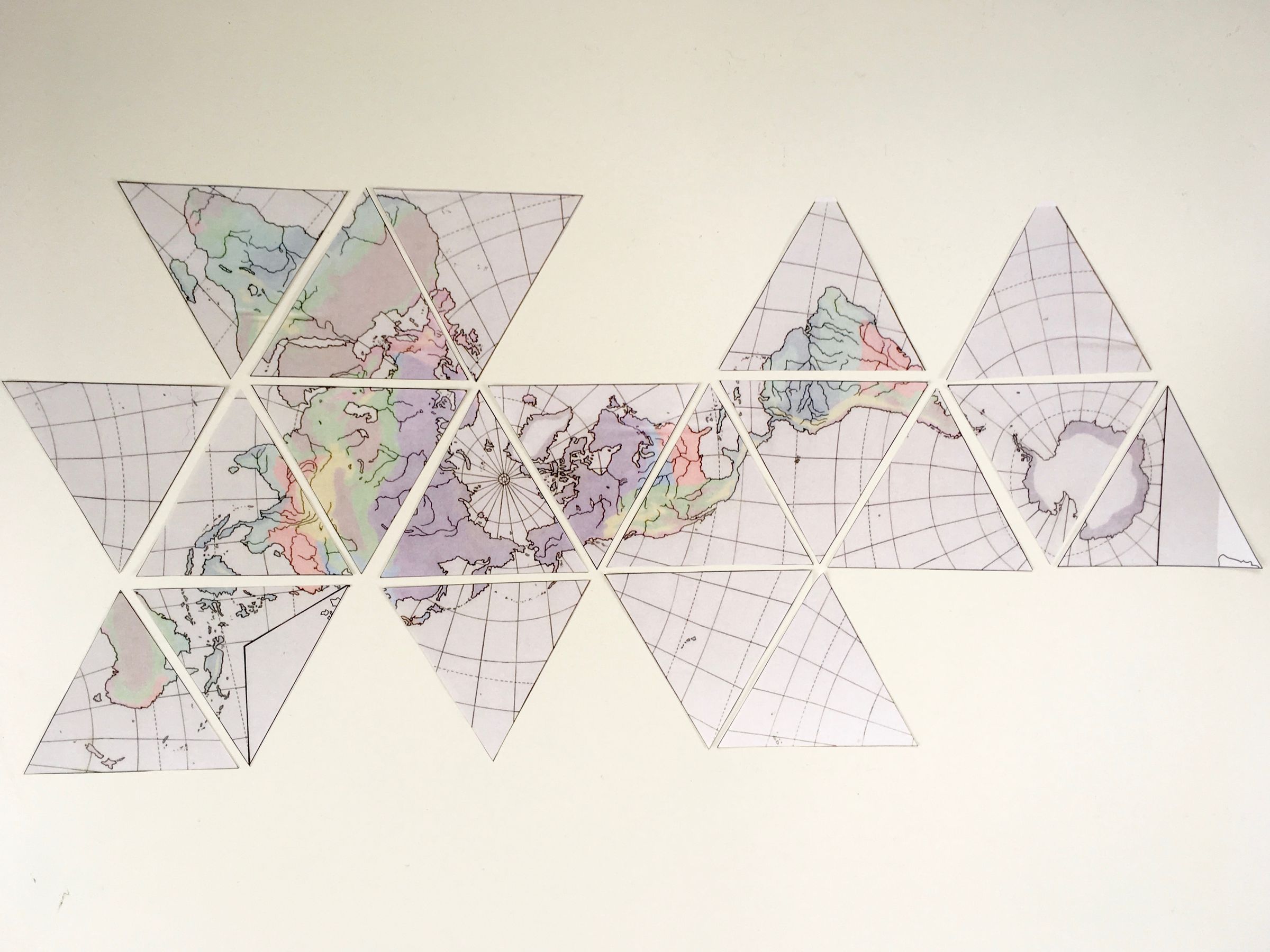 Embroidered Buckminster Fuller Map : 8 Steps (with Pictures ...