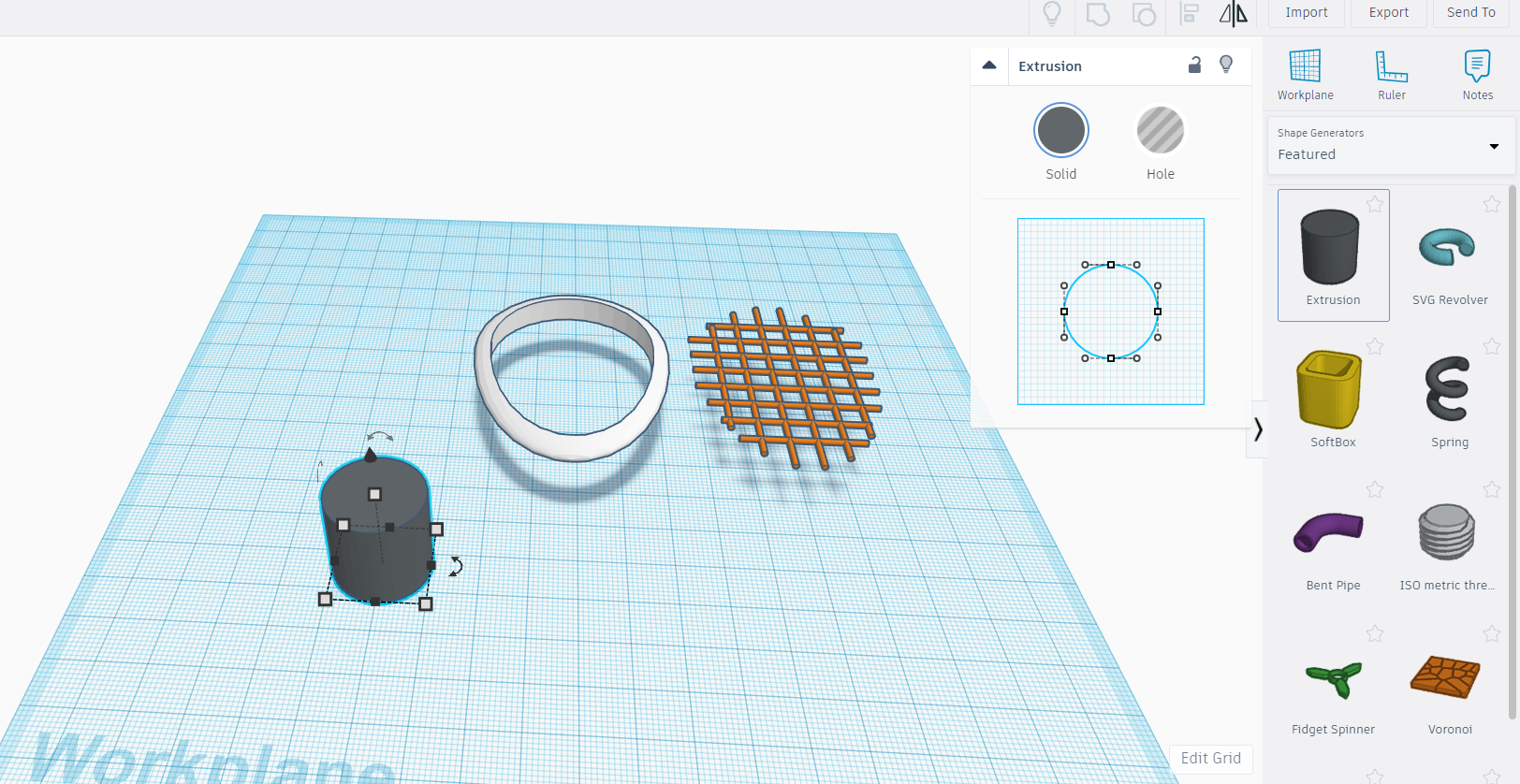 How to Make a Tennis Racket on Tinkercad (Instructable) : 18 Steps ...