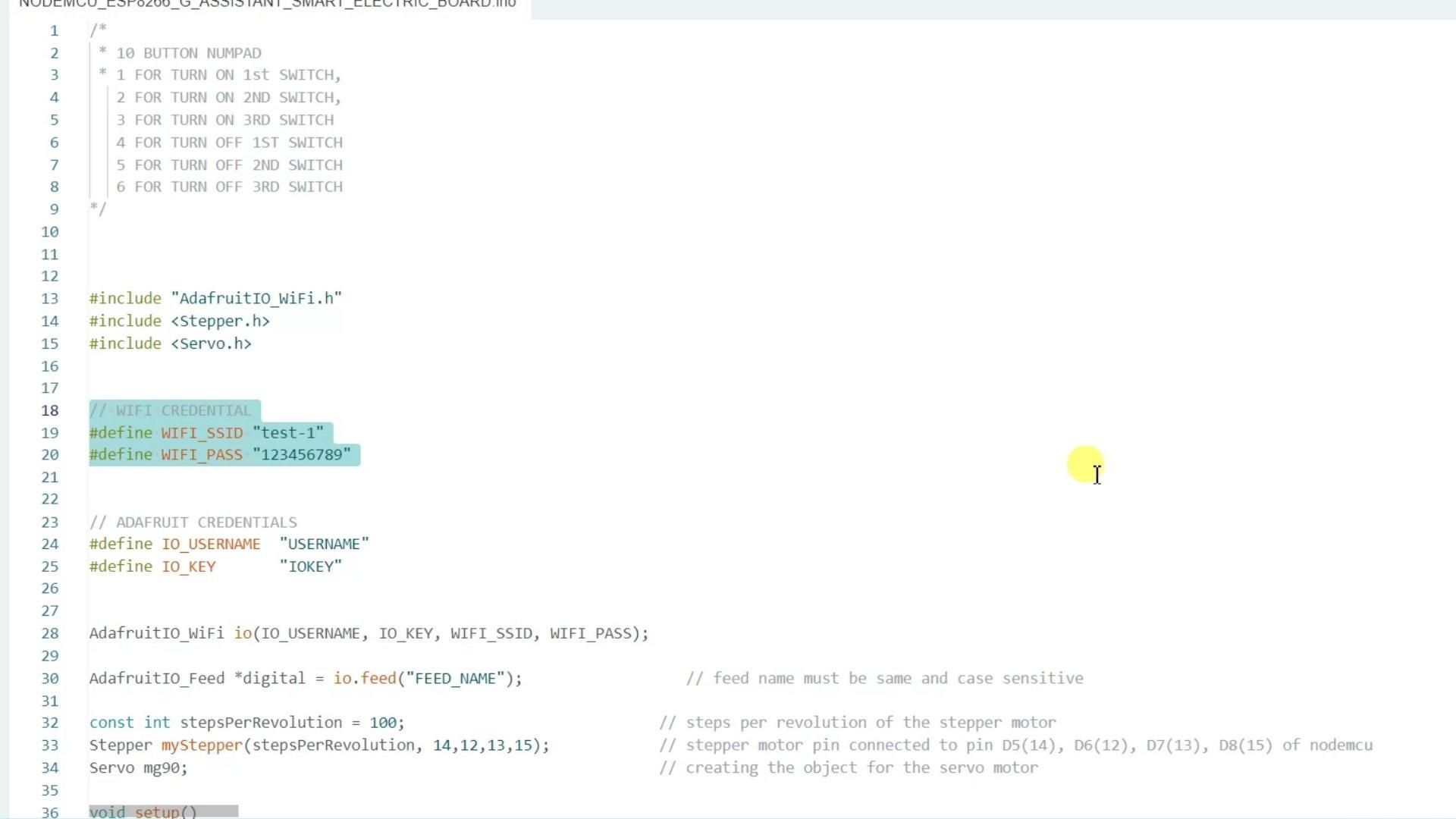 Home Applience Switch Control Using Google Assistant : 8 Steps ...