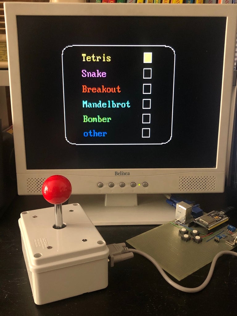 Esp32 Vga Arcade Games And Joystick 6 Steps With Pictures