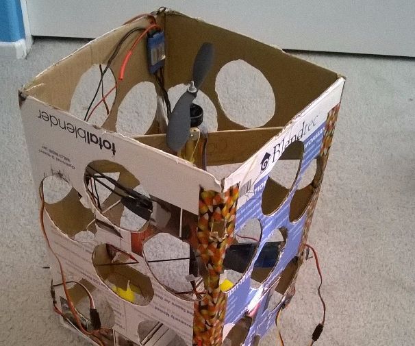 The Flying Gyro Stabilized VTOL Cardboard Box : 6 Steps (with Pictures ...